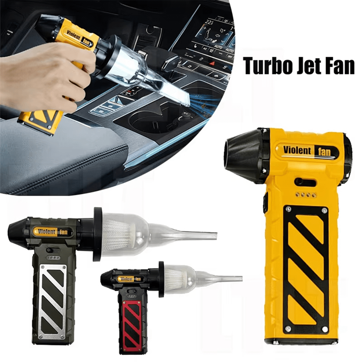 HOT! Handheld Mini Turbo Jet Fan 110000RPM High Power Air Blower Hair ...