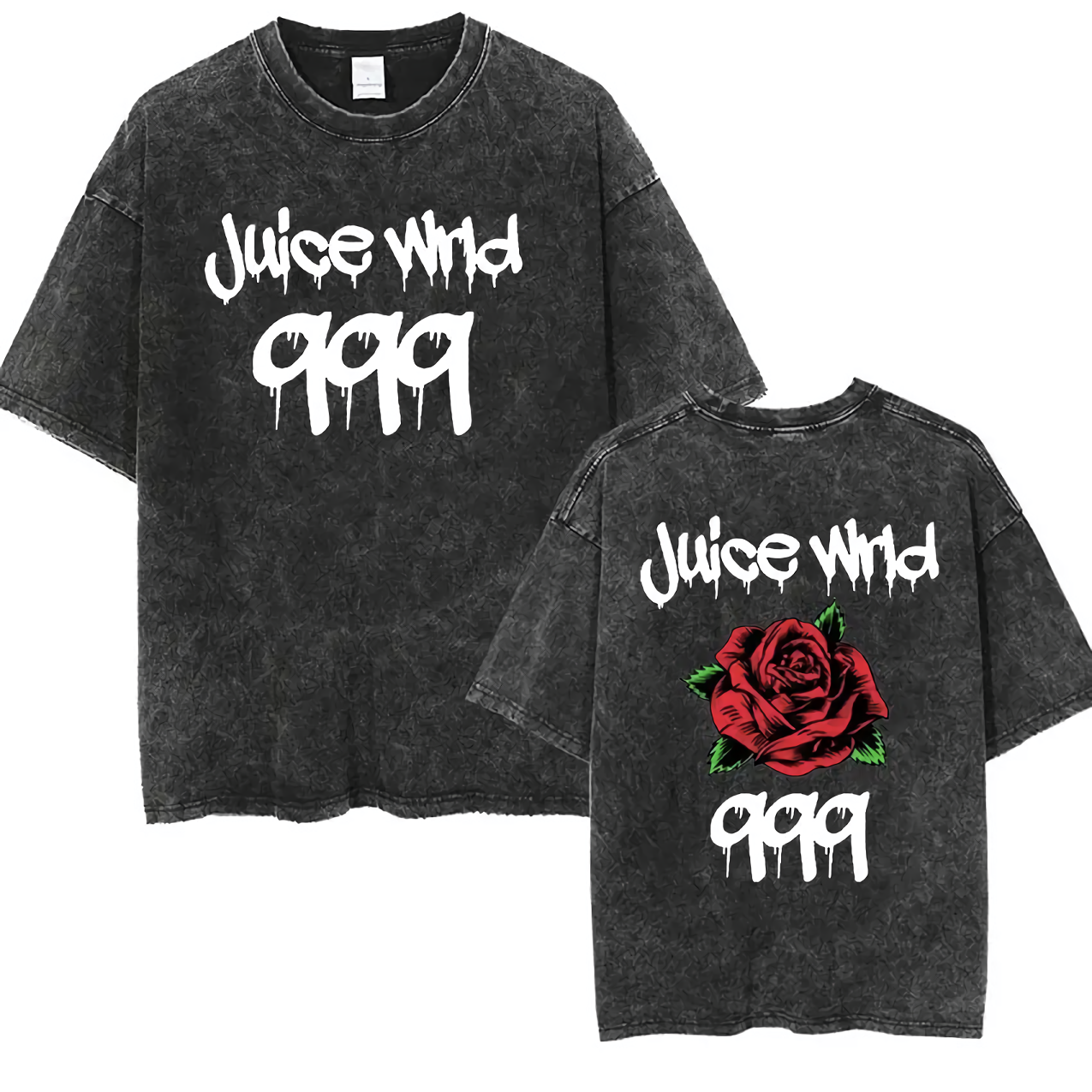 HOT Hip Hop Rapper Juice Wrld Graphic Tee vintage washed 100%cotton T ...