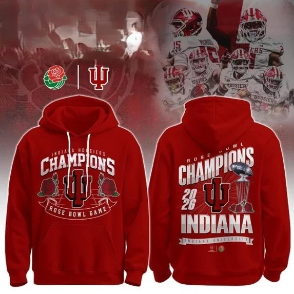 HOT! ! Hoosiers 2025-2026 Rose Bowl Champions Hoodie - Walmart.com