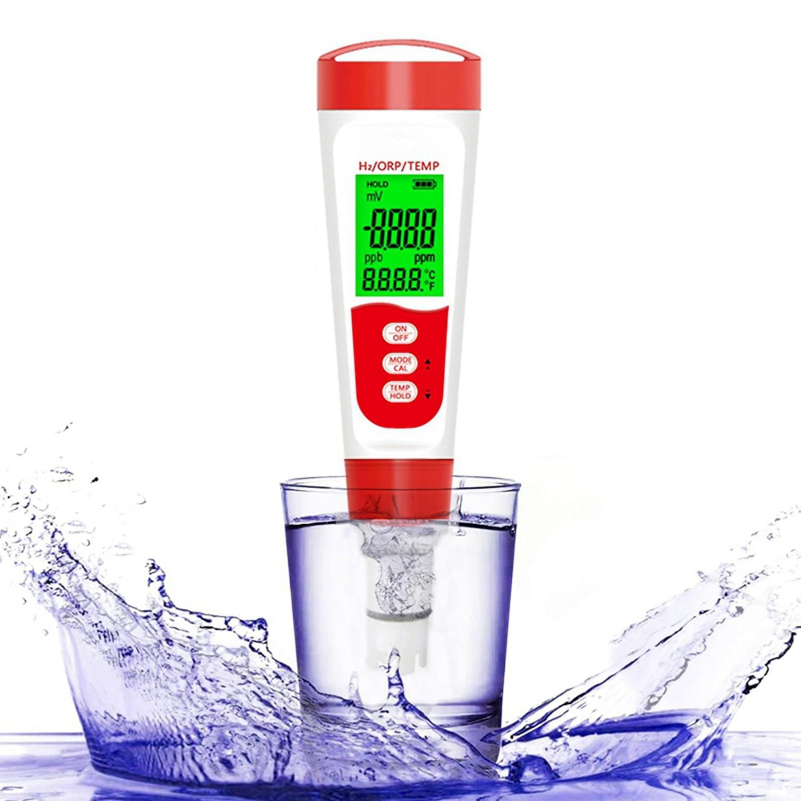 HOT! Hydrogen Water Bottle Test Meter, 3 in 1 H2/ORP/Temp Digital Level ...