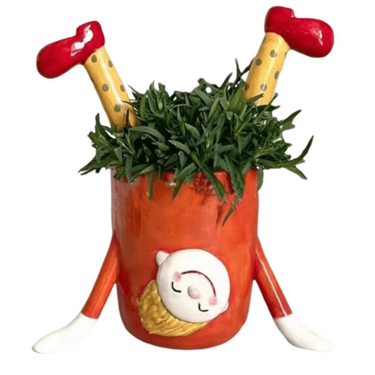 HOT Inverted Girl Flower Pot Indoor Outdoor Succulent Plant Container ...