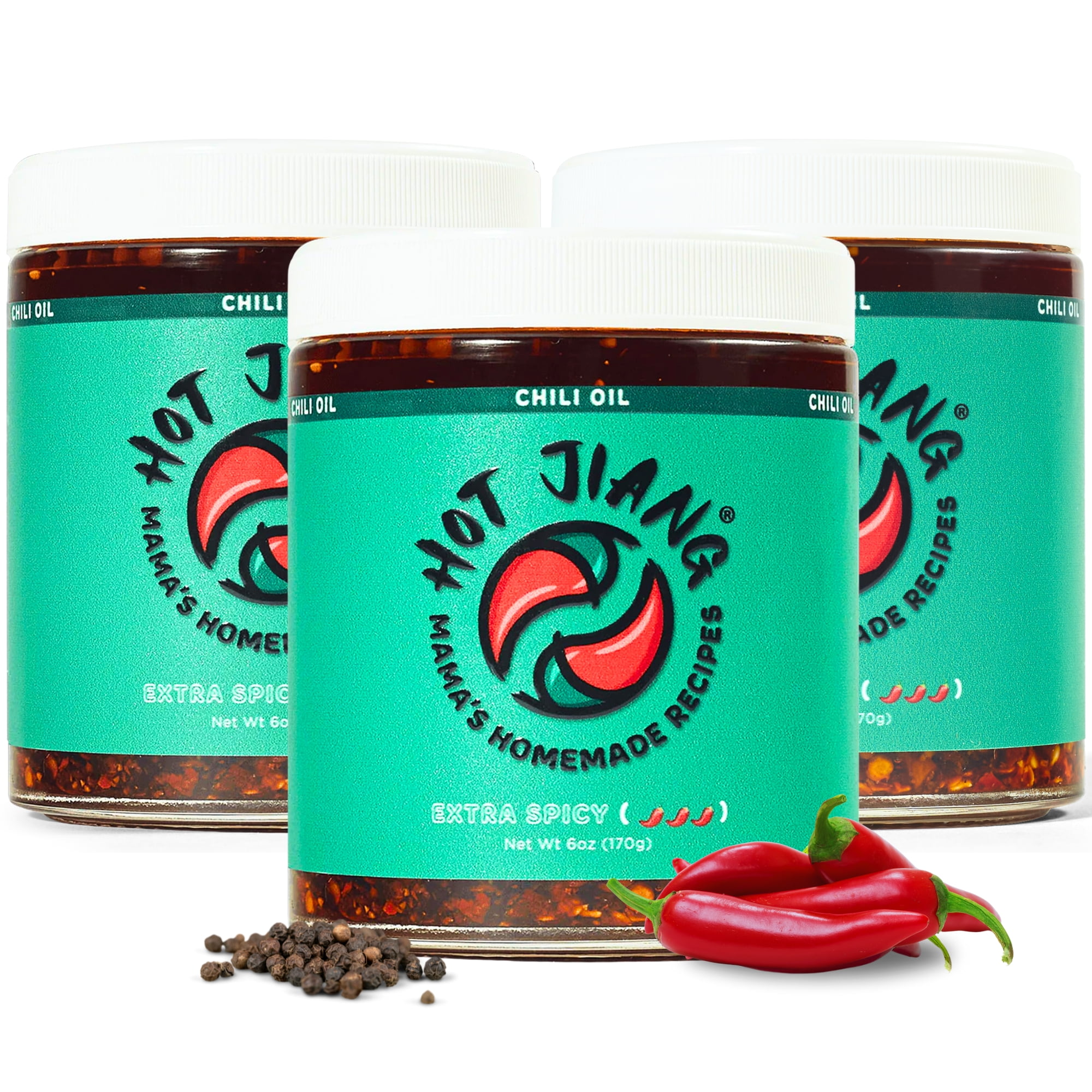 HOT JIANG® Chili Oil Crisp - All Natural & Vegan Spicy Hot Chili Sauce ...