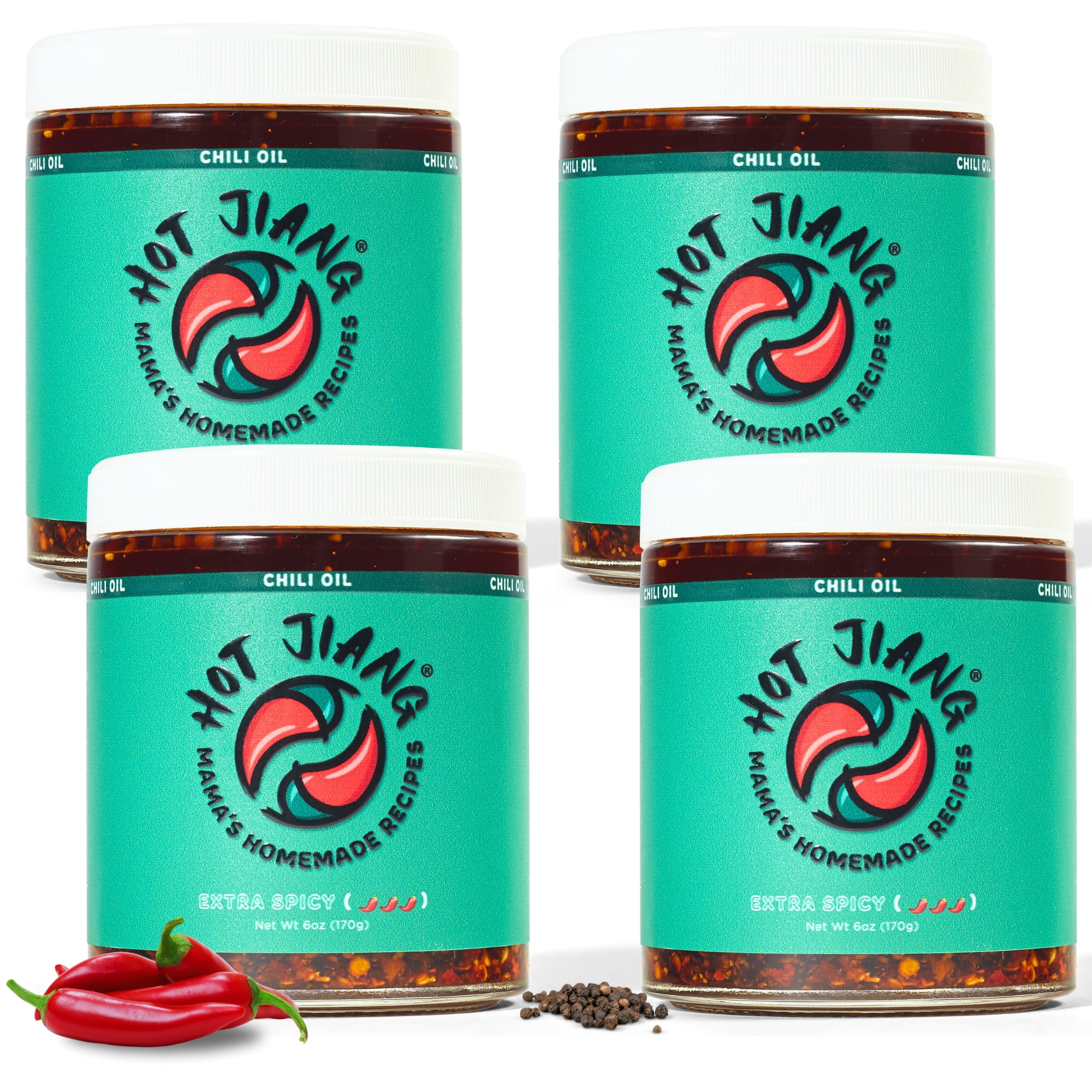 HOT JIANG® Chili Oil Crisp - All Natural & Vegan Spicy Hot Chili Sauce ...