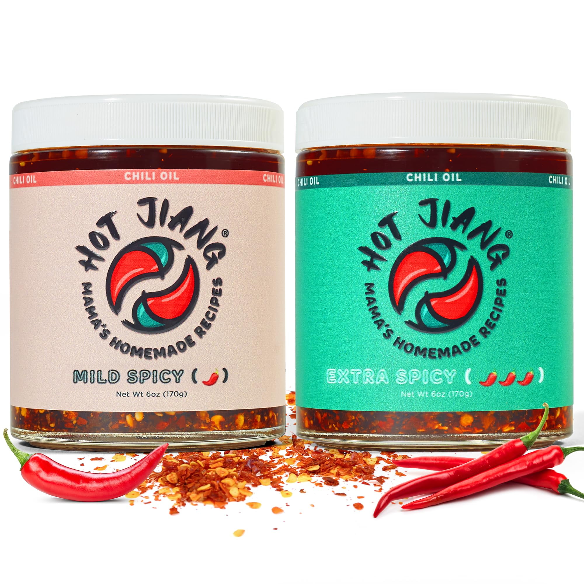 HOT JIANG® Chili Oil Crisp - All Natural & Vegan Spicy Hot Chili Sauce ...