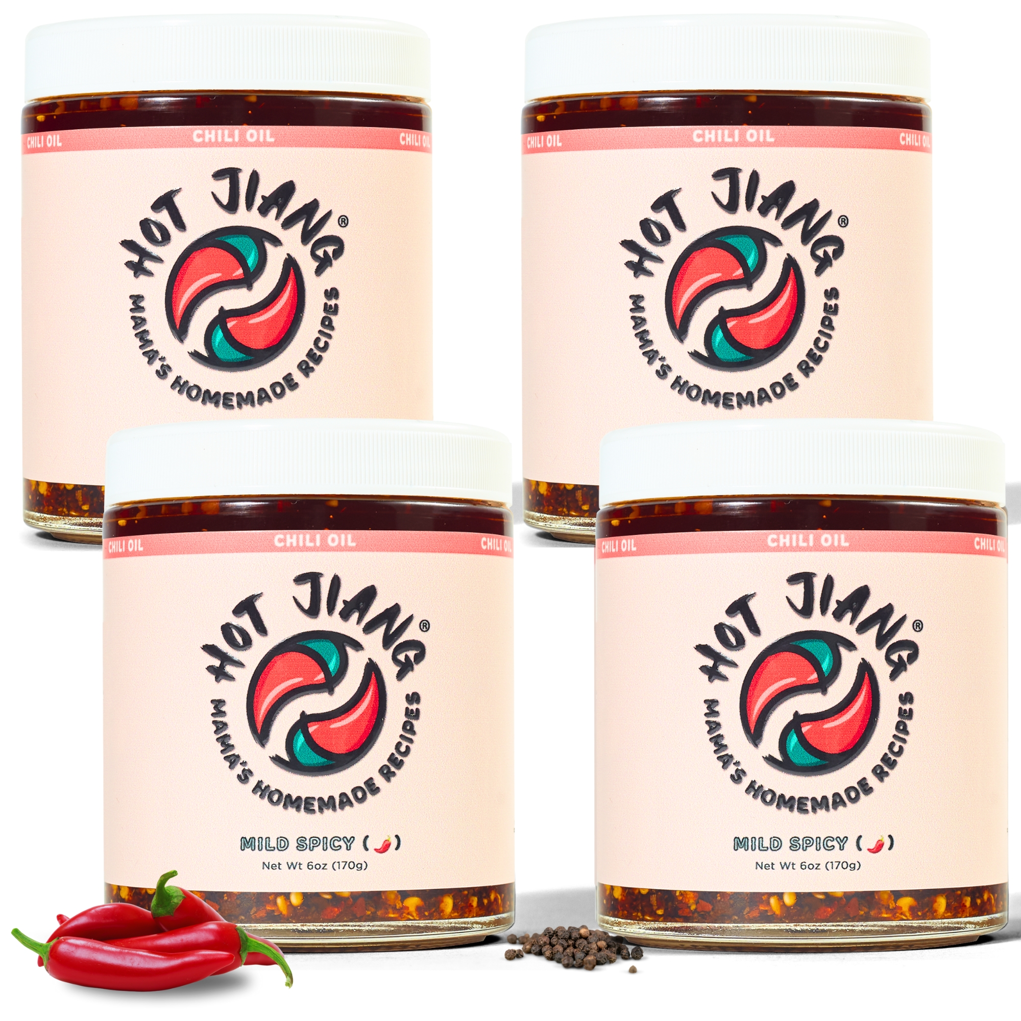 HOT JIANG® Chili Oil Crisp - All Natural & Vegan Spicy Hot Chili Sauce ...