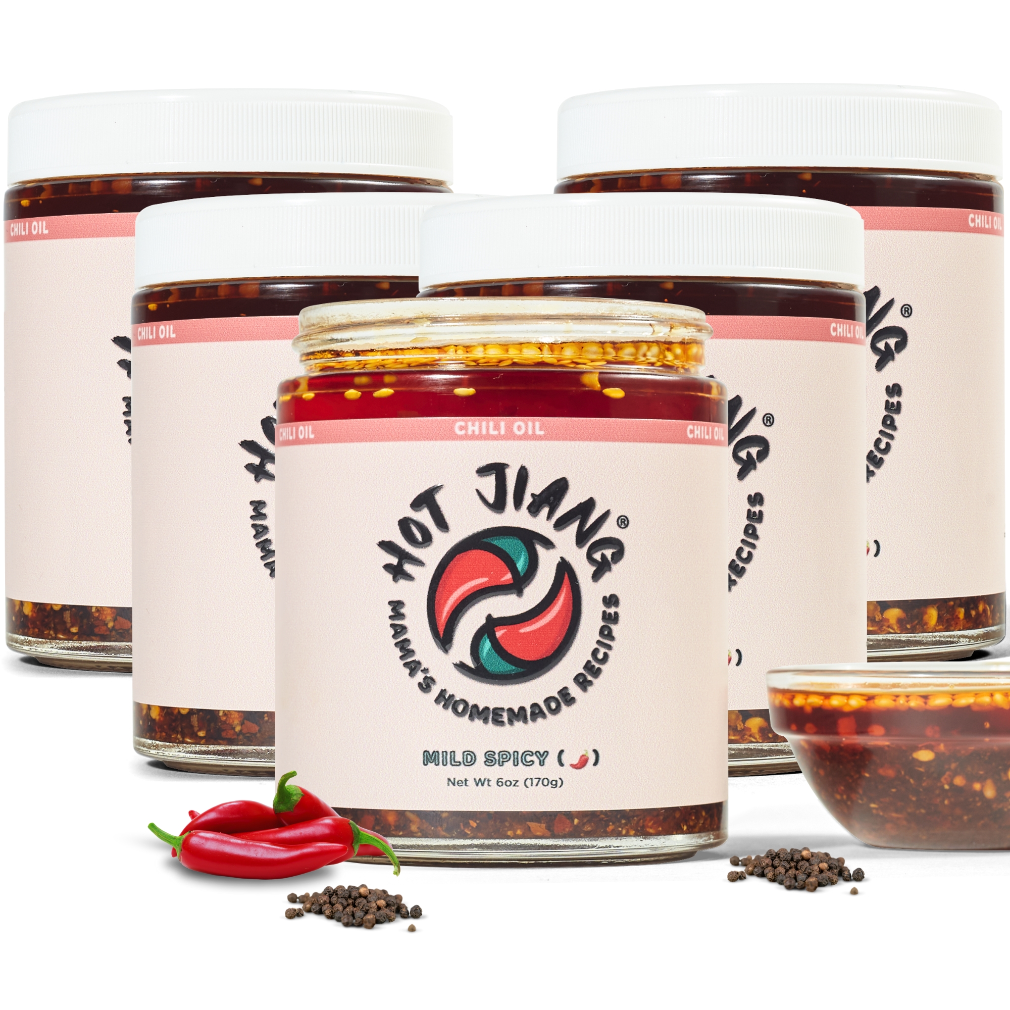 HOT JIANG® Chili Oil Crisp - All Natural & Vegan Spicy Hot Chili Sauce ...