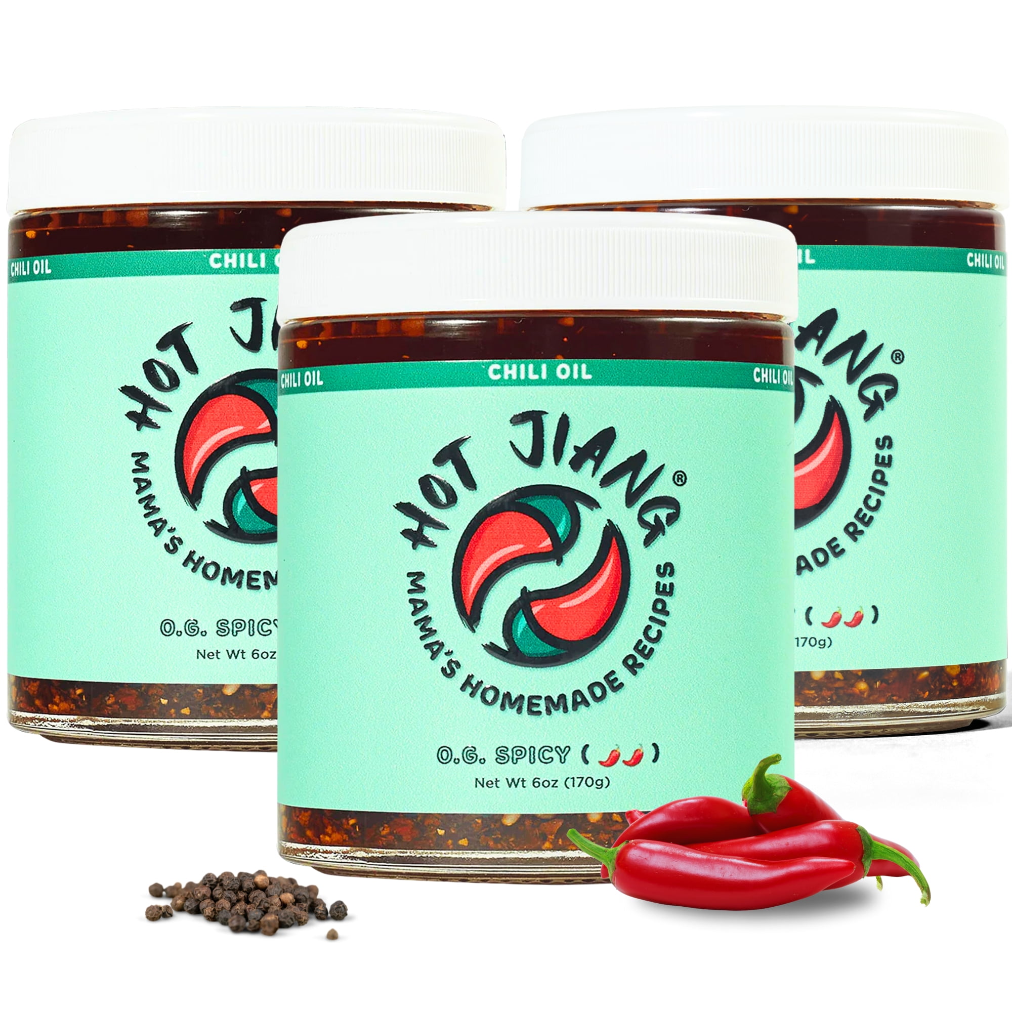 HOT JIANG® Chili Oil Crisp - All Natural & Vegan Spicy Hot Chili Sauce ...