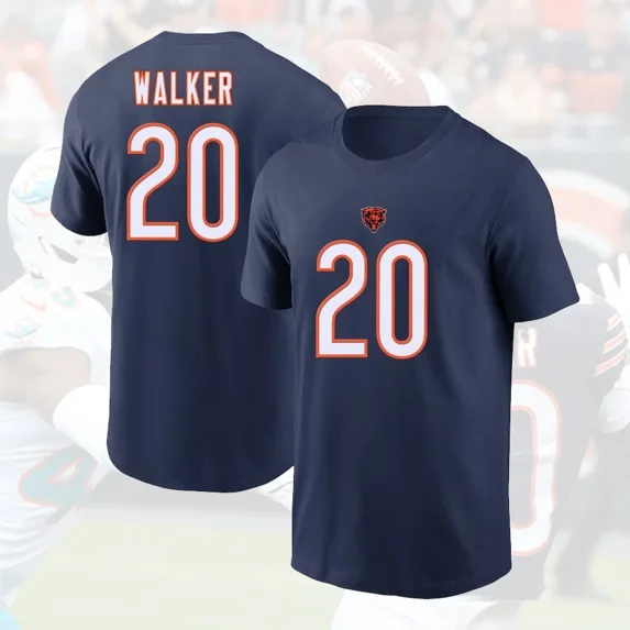 HOT - Jahdae Walker #20 Bears 2025 Player Name & Number - Walmart.com