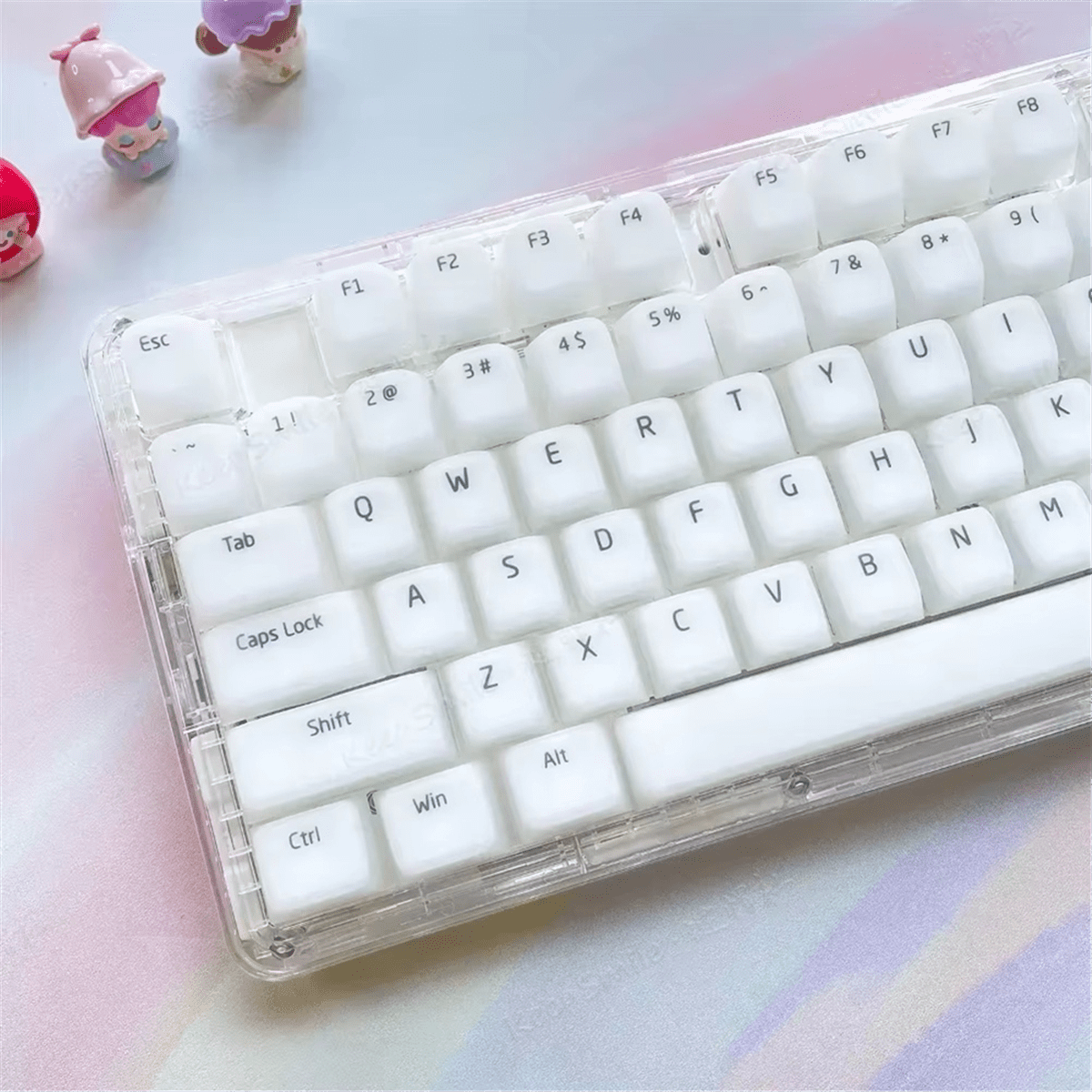 HOT! Jelly Pudding Soft Silicone Keycap Set ABS 113 Keys Matte ...