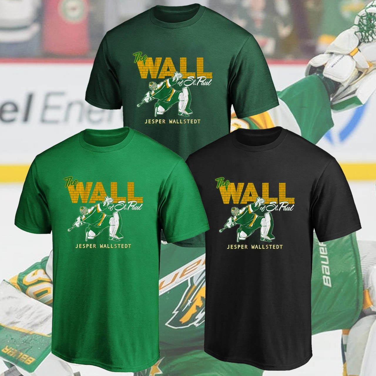 HOT! Jesper #30 Wallstedt Wall of St. Paul Graphic Gift Fan All Size S ...