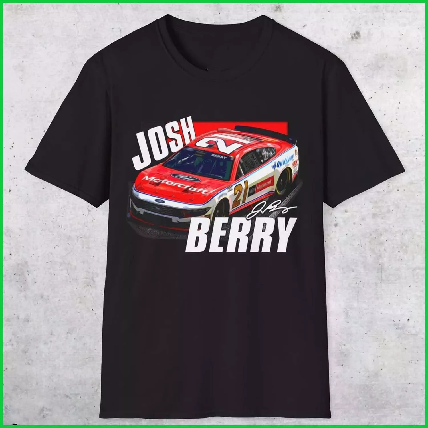 HOT! - Josh Berry NASCAR Shirt - 2025 Primary Sponsor Motorcraft ...