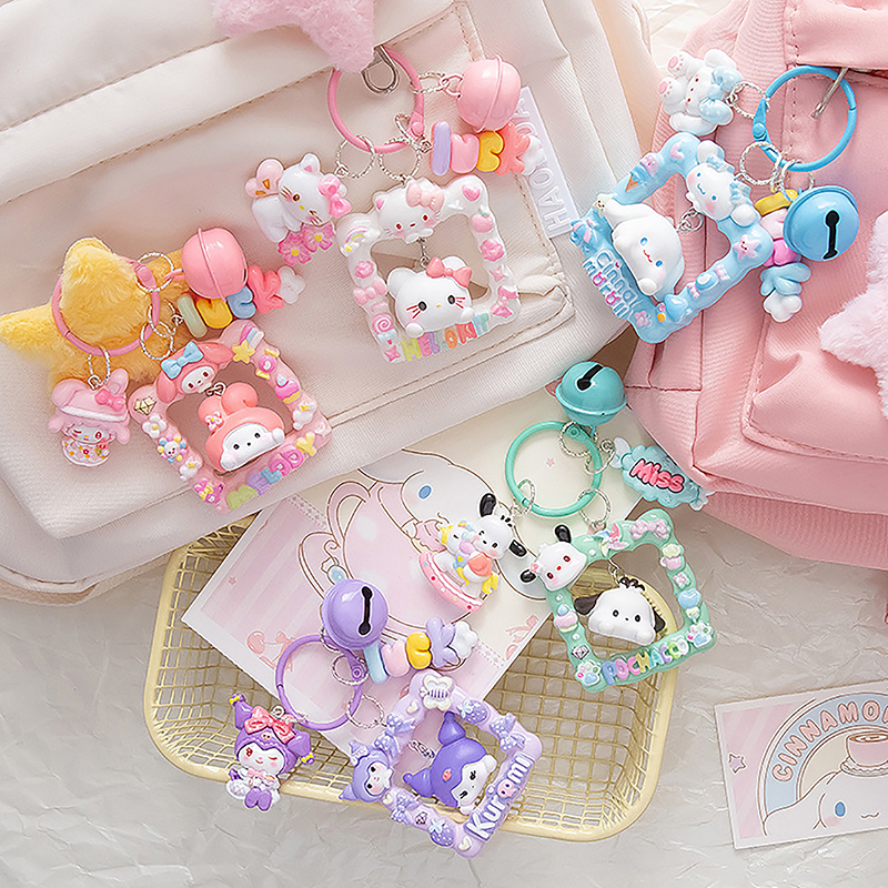 HOT Kawaii New Cartoon Sanrio Photo Frame Kuromi Hello Kitty Card ...