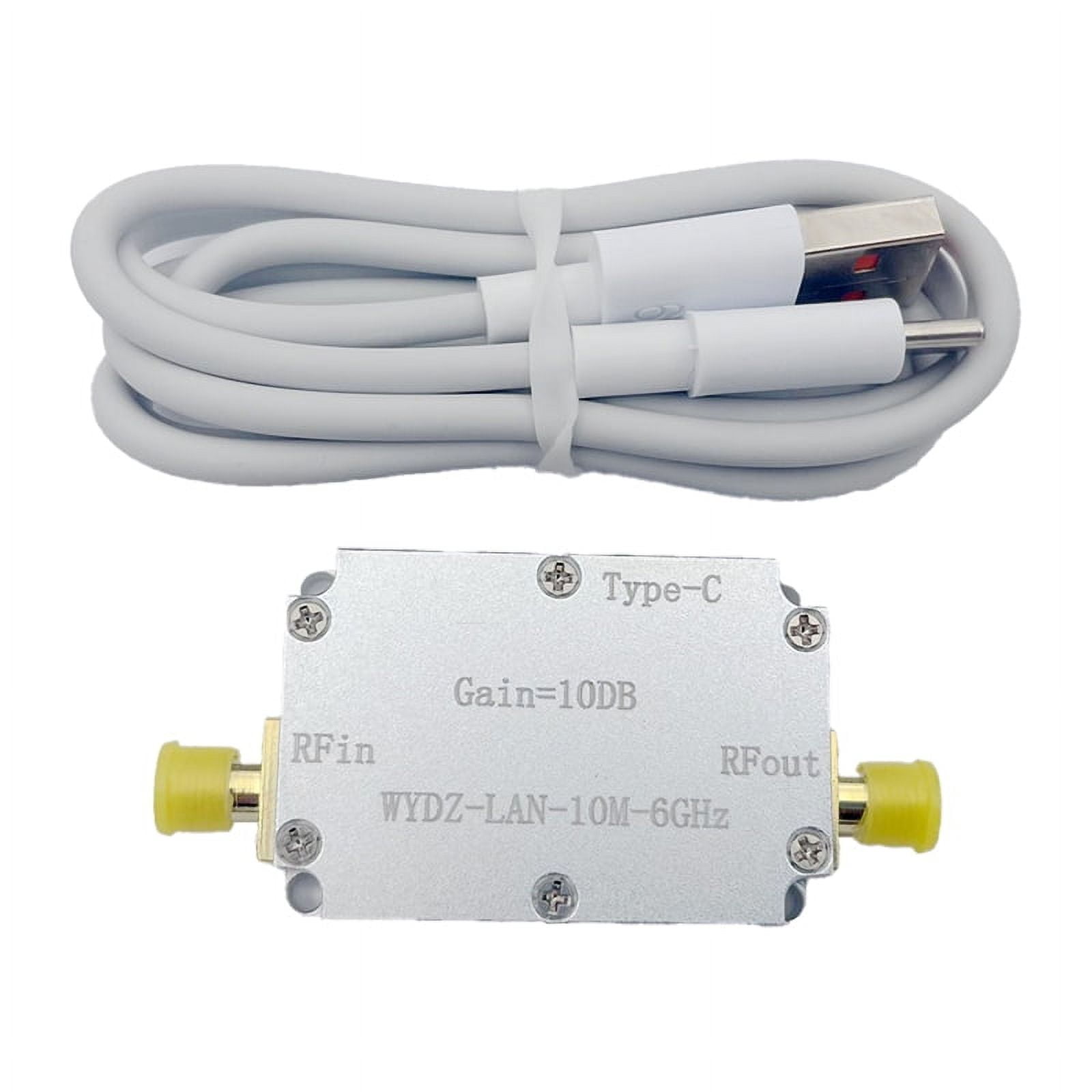 HOT! LAN 10M-6GHz High Flatness Amplifier 10DB Gain Drive Signal Receiver Radio Drone Satellite ...