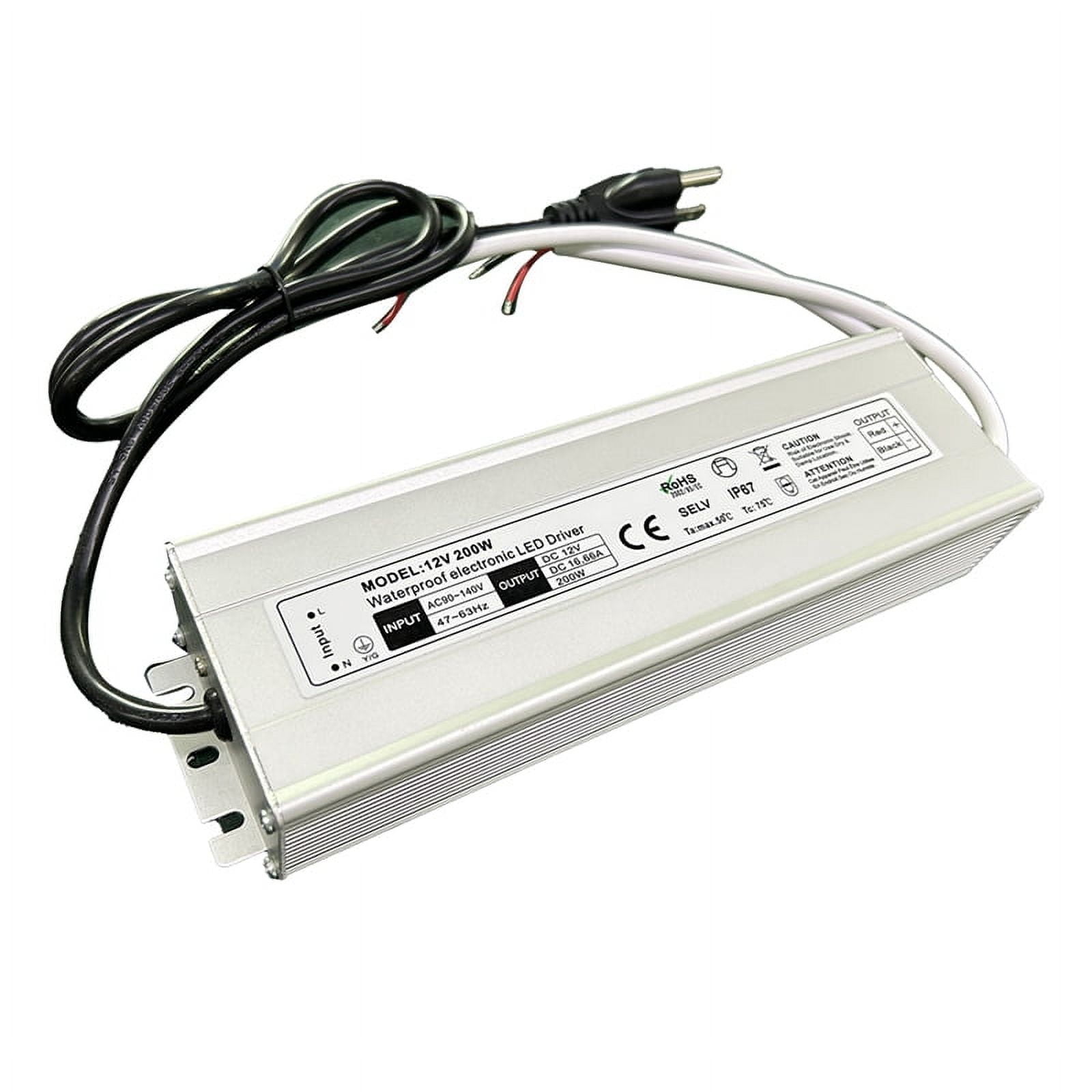 HOT LED Driver 200W Waterproof IP67 Power Supply Transformer Adapter ...