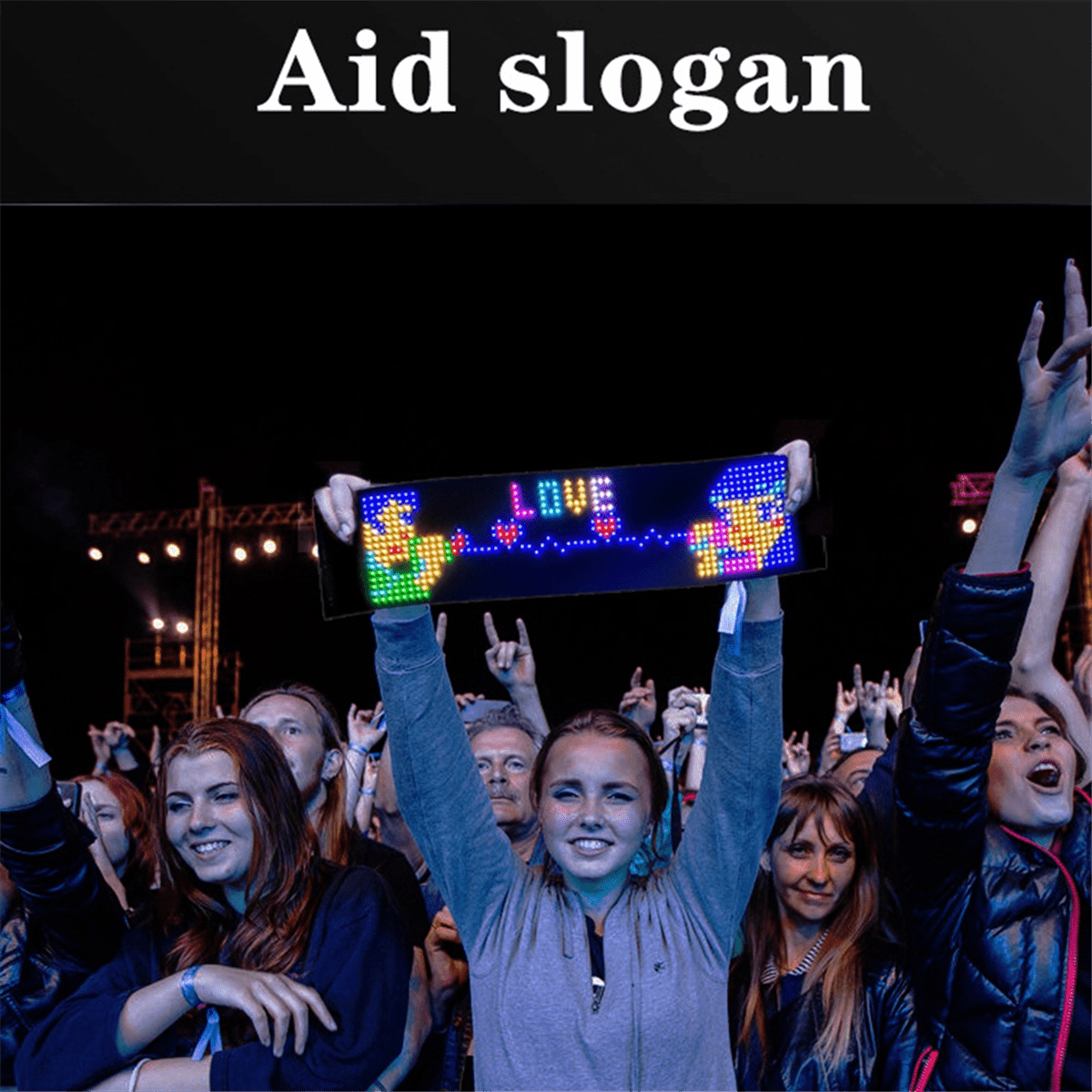 HOT! LED Matrix Panel Flexible Screen Display Car Windshield Scrolling ...