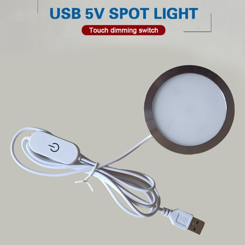 HOT LED Under Cabinet Puck Light Display Case Shelf Counter Lighting ...