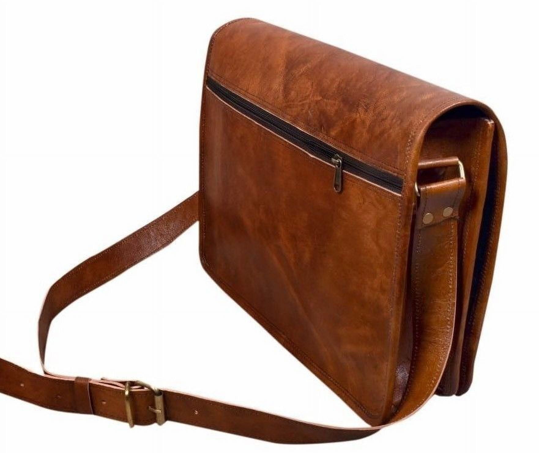 HOT Leather Messenger Laptop Bag Computer Distressed Satchel Briefcase ...