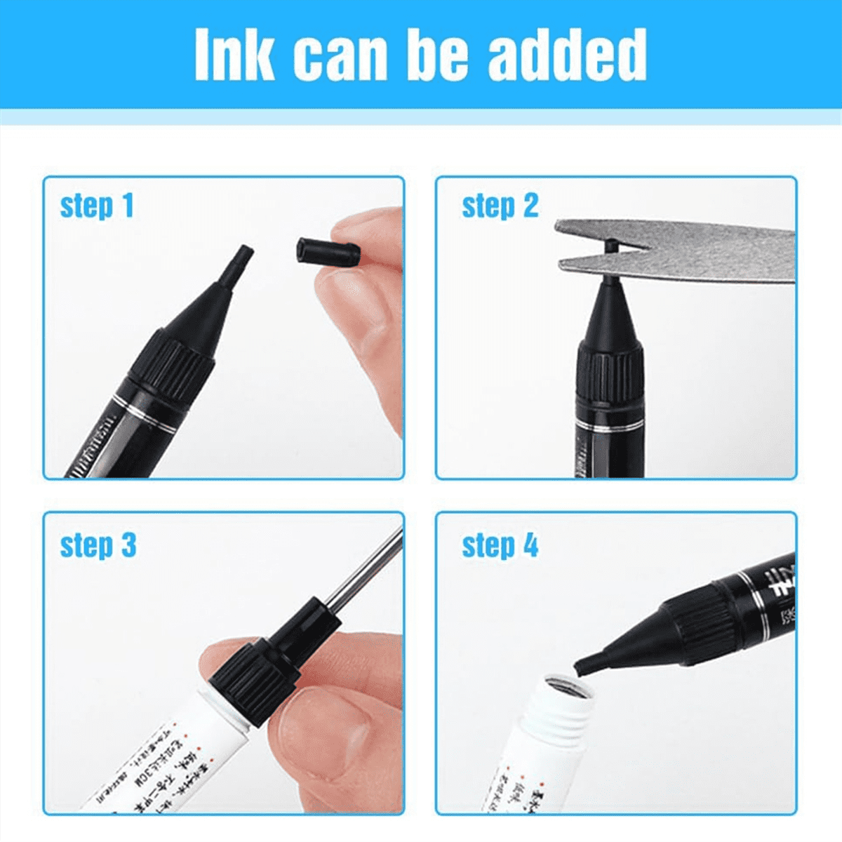 HOT! Long- Deep Hole Marker,Metal Markers for Steel Waterproof Construction Long Nose Marker ...