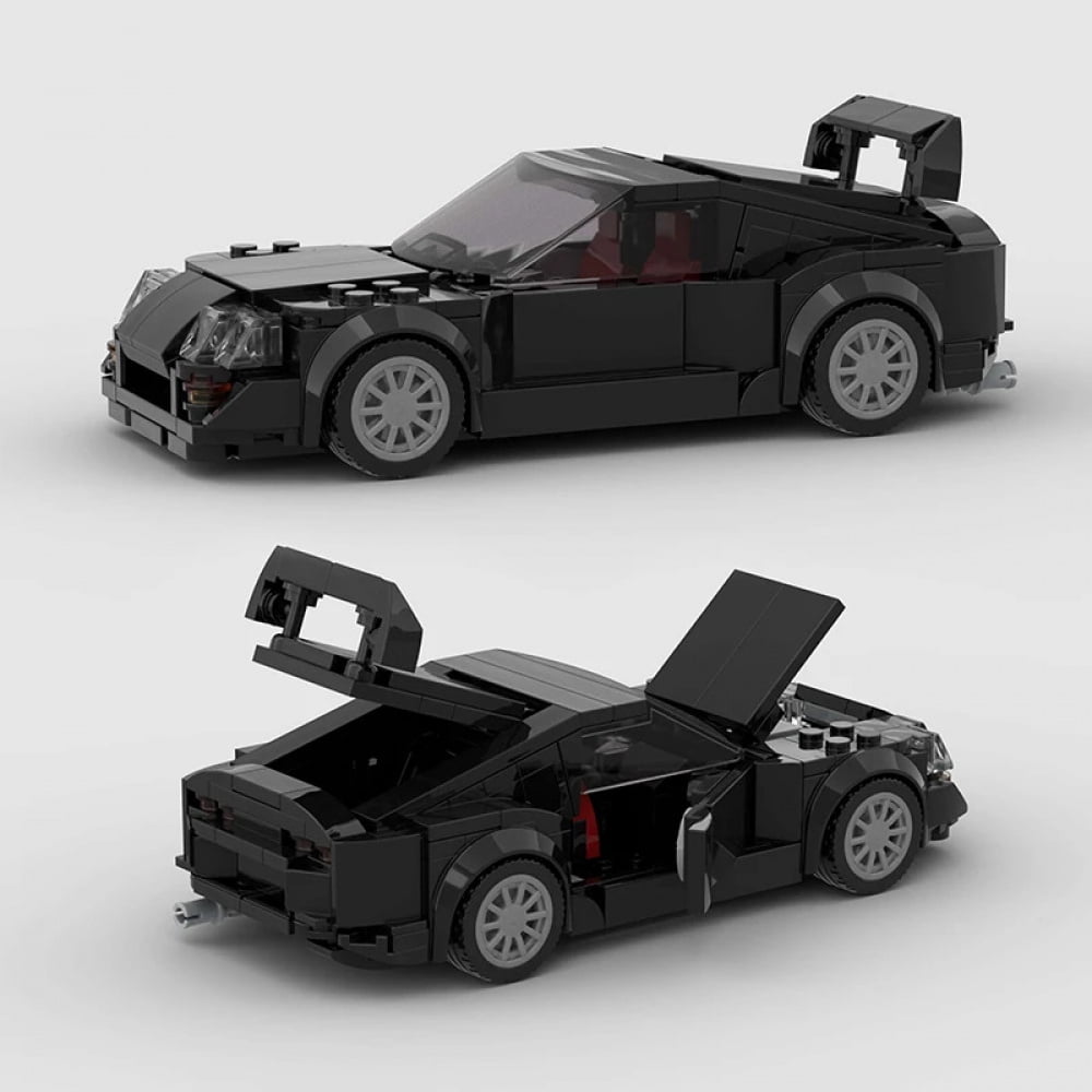 HOT MOC Supra Mk4 City Racing Car Speed Champions Sports Building ...