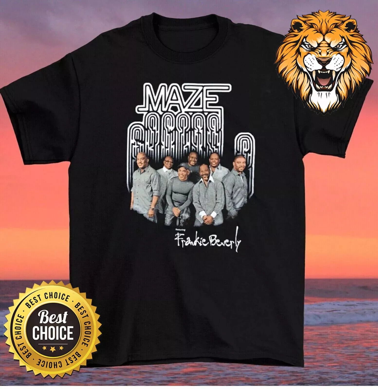 [HOT] Maze Featuring Frankie Beverly Shirt S-5xl 2024 - Black - Walmart.com