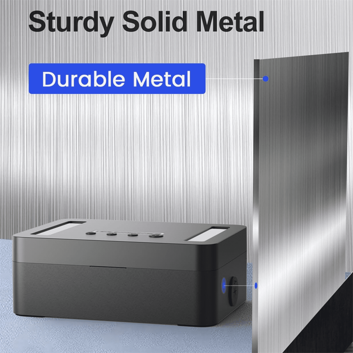 HOT! Metal Timed Lock Box,Mobile Phone Box with Timer, Container Self ...