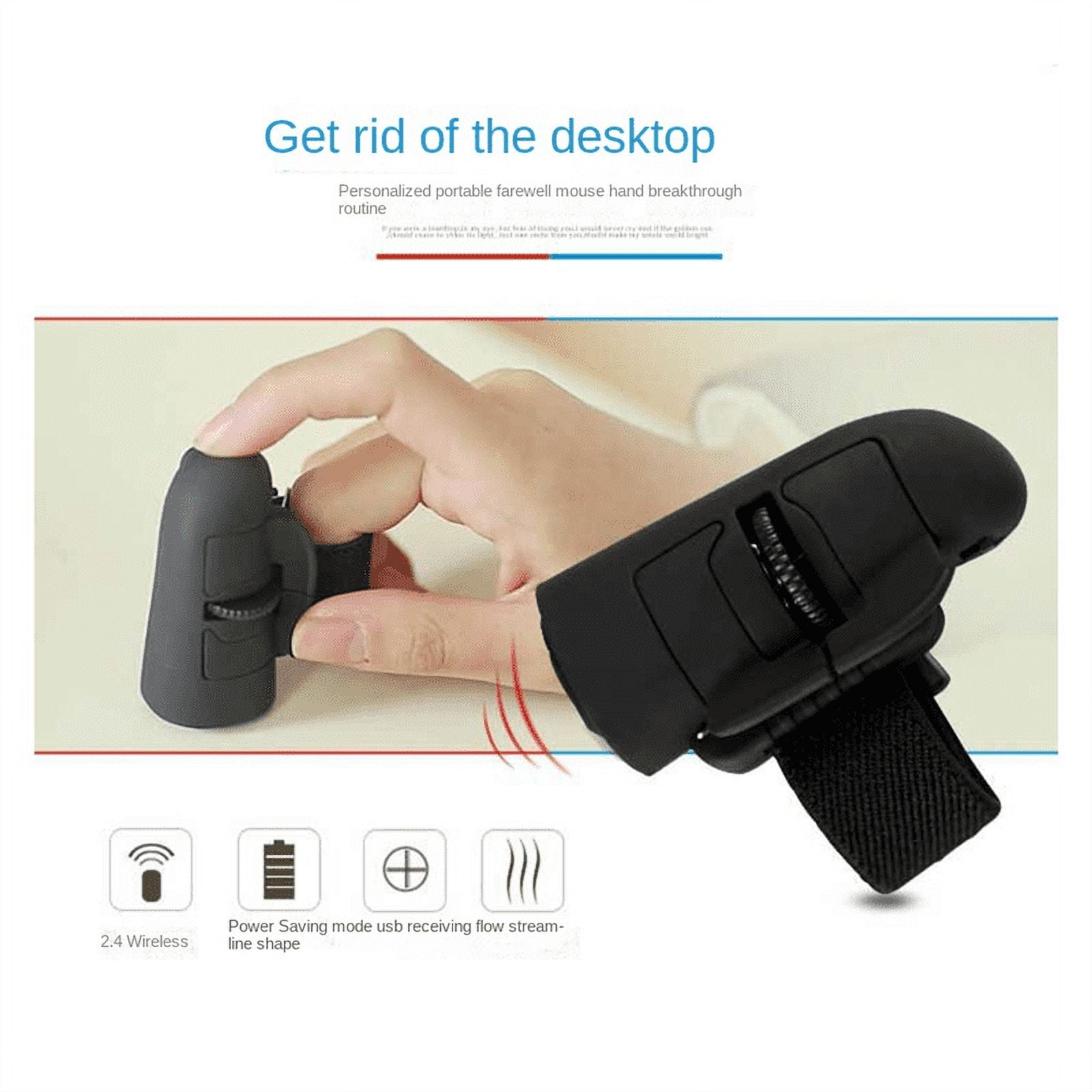 HOT! Mini 2.4G Wireless Finger Ring Mouse Ergonomic Handheld Optical ...
