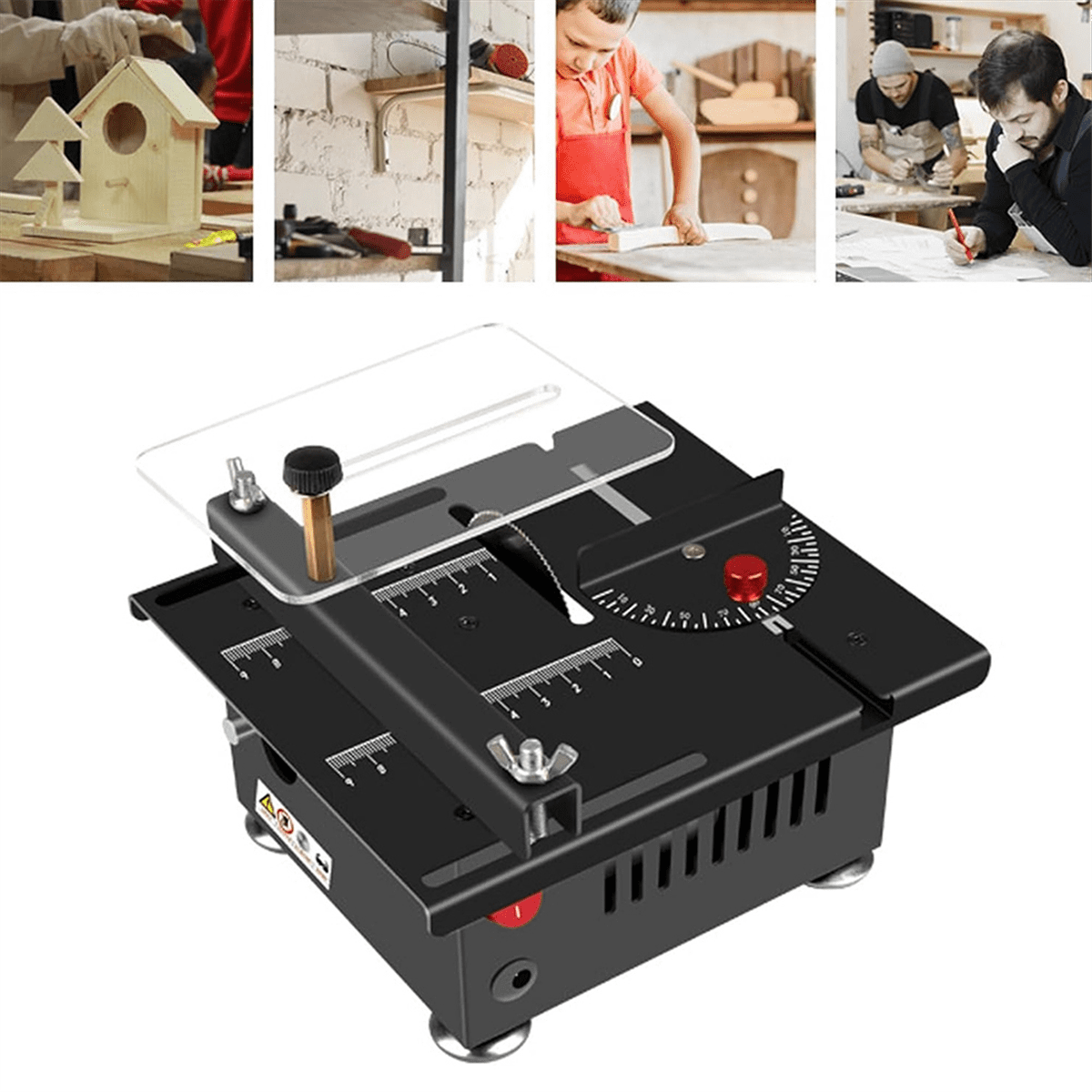 HOT! Mini Multi-Functional Table Saw,7 Speed Adjustable Saw,Cutting ...