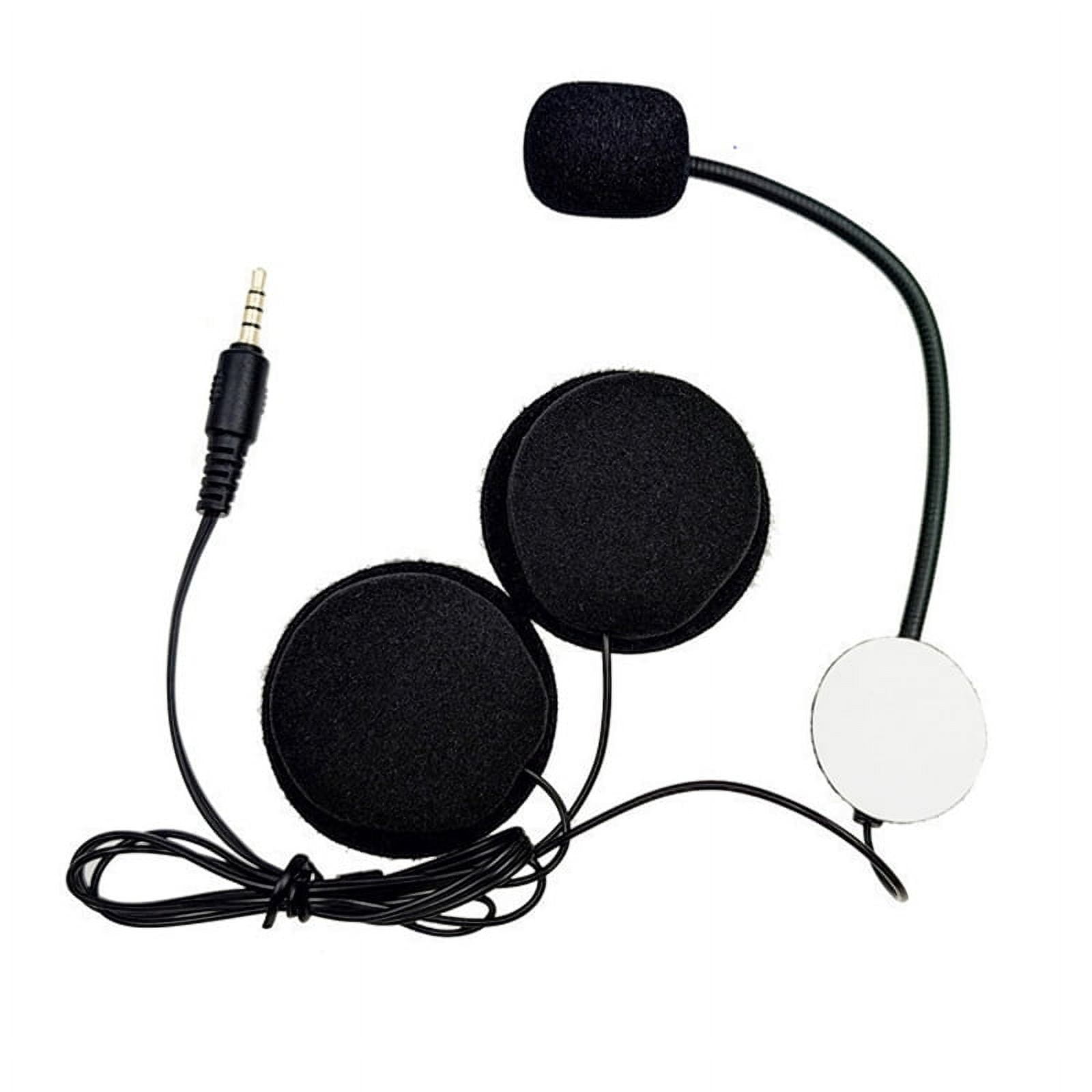 HOT! Motorcycle Helmets Intercom Mic Headset 2 Speakers 32Ω Microphone ...