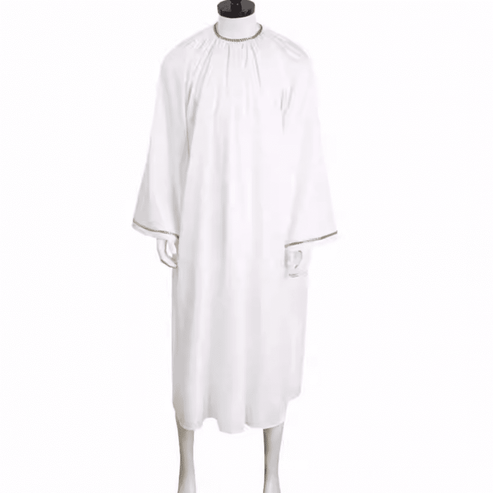 HOT Movie Angel Aziraphale White Robe Good Angel Cosplay Costume Unisex ...