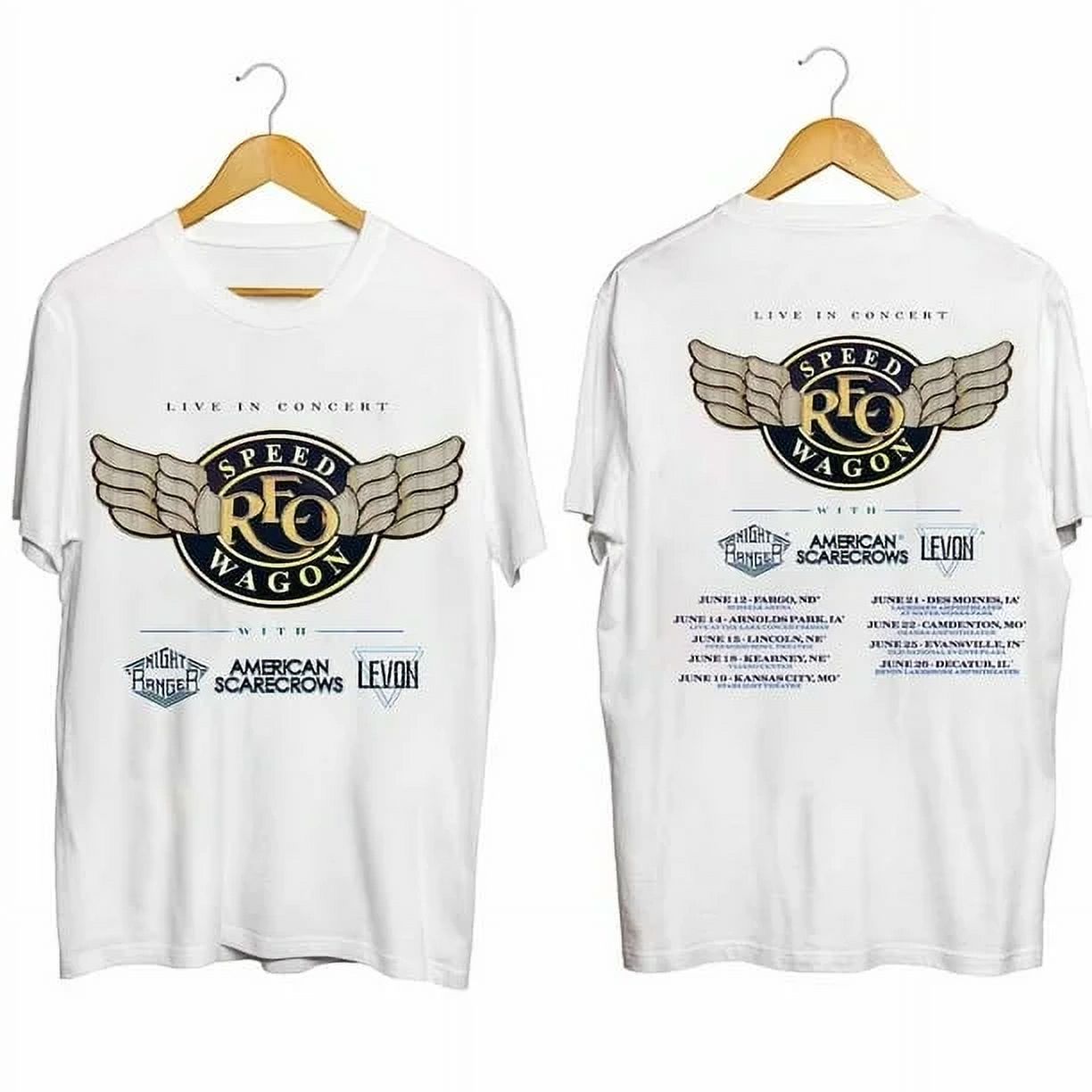 HOT NEW CIEN 2SIDE ,REO Speedwagon 2024 Tour Shirt, REO Speedwagon Band ...