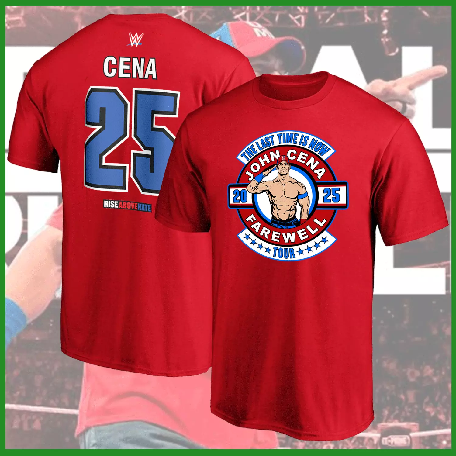 HOT NEW - John Cena Royal Rumble 2025 Red T Shirt Size S-3XL - Walmart.com