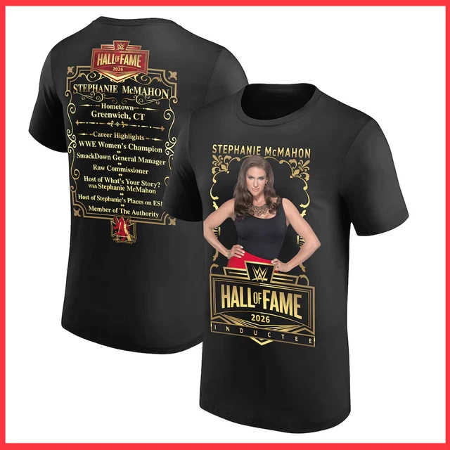 HOT NEW - Stephanie McMahon WWE Hall of Fame 2026 T-Shirt Black ,Black ...