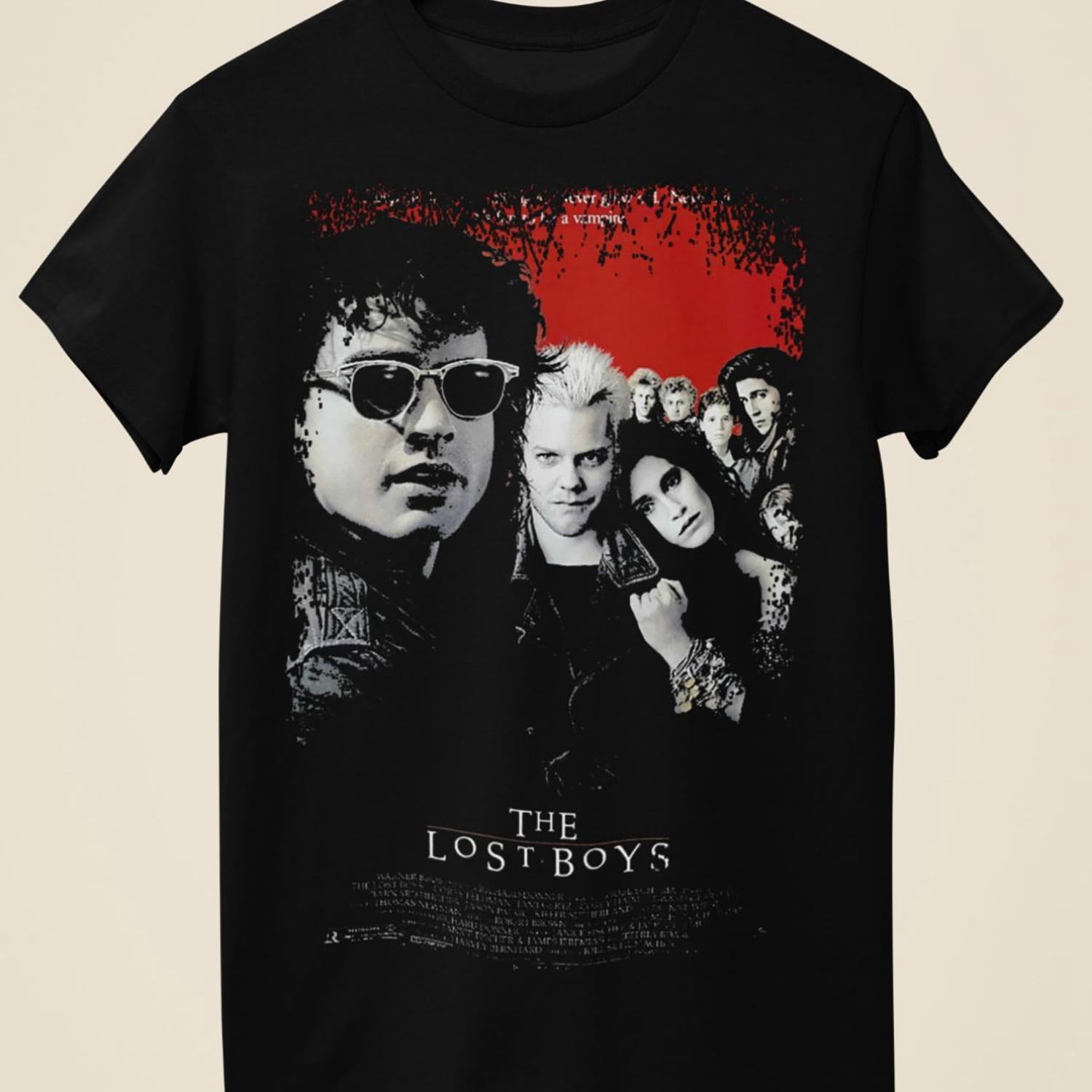 HOT NEW The Lost Boys - Movie Poster Inspired Unisex Black T-Shirt - Walmart.com