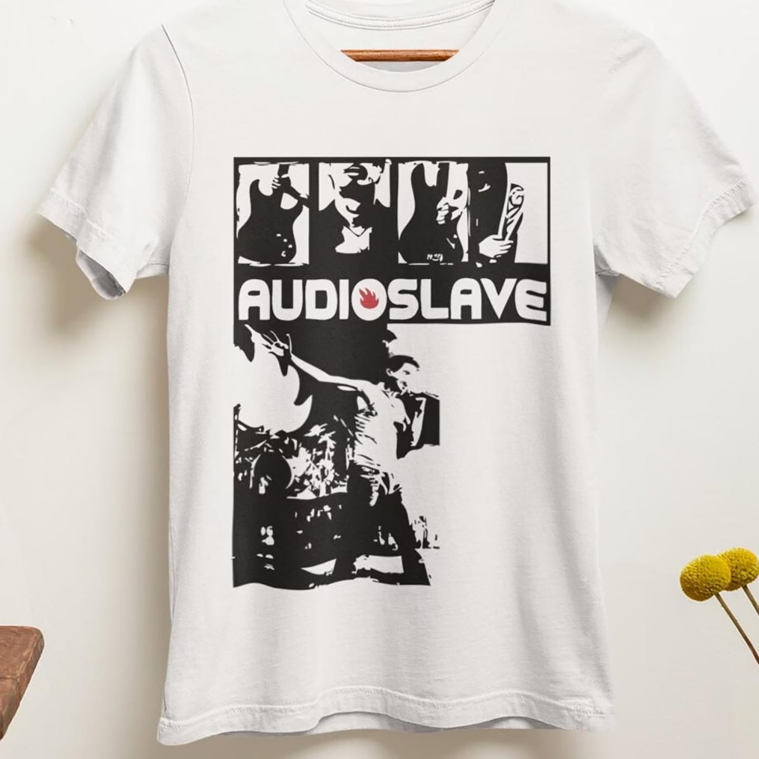 HOT NEW VTG Audioslave rock band white T-shirt - Walmart.com