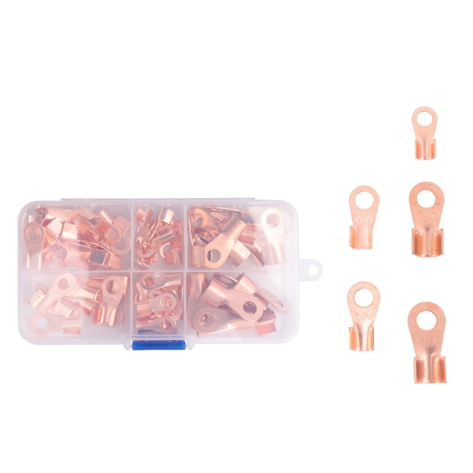 HOT! Open Copper Ring Lug Terminals Wire Crimp Connector Assortment Kit ...