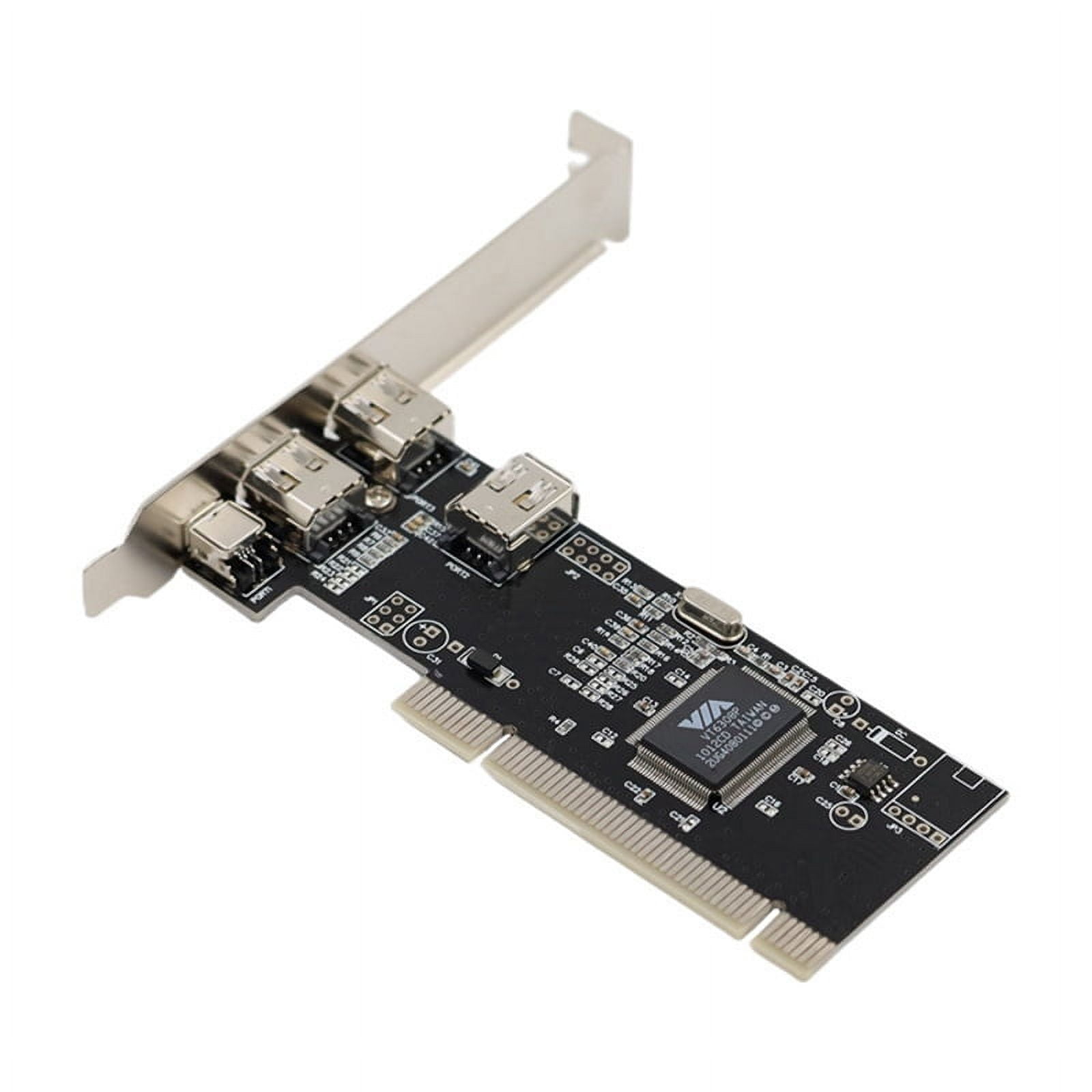 HOT PCI 1394 Card 4 Port Firewire Adapter Digital Camera HD DV Capture Driver-free VIA for ...