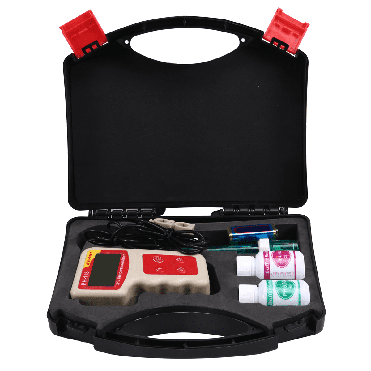 HOT PH-113 Temperature Monitor Ph Meter Automatic Calibration Portable PH - Walmart.com