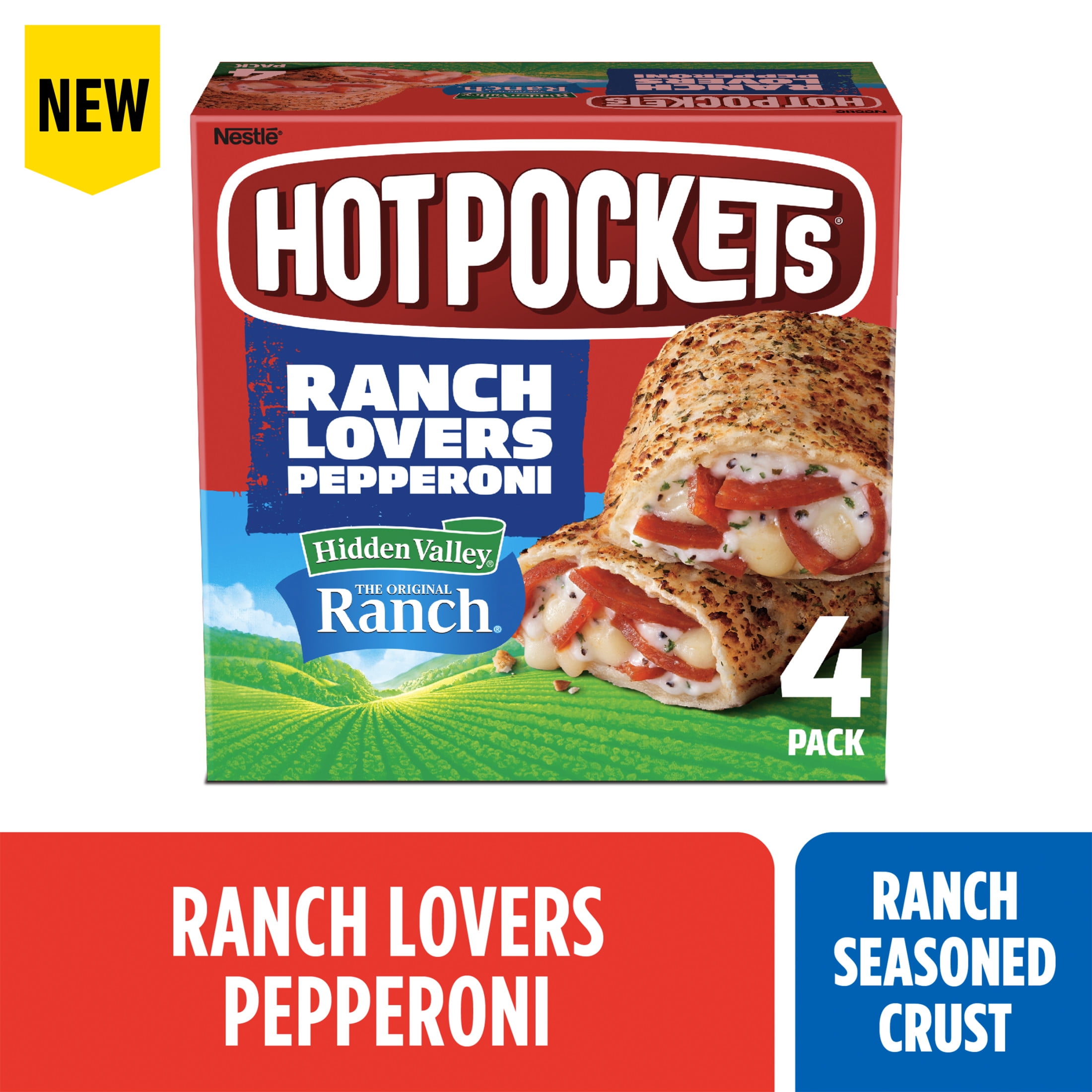 Hot Pockets Ranch Lovers Pepperoni Lovers, Hidden Valley Ranch ...