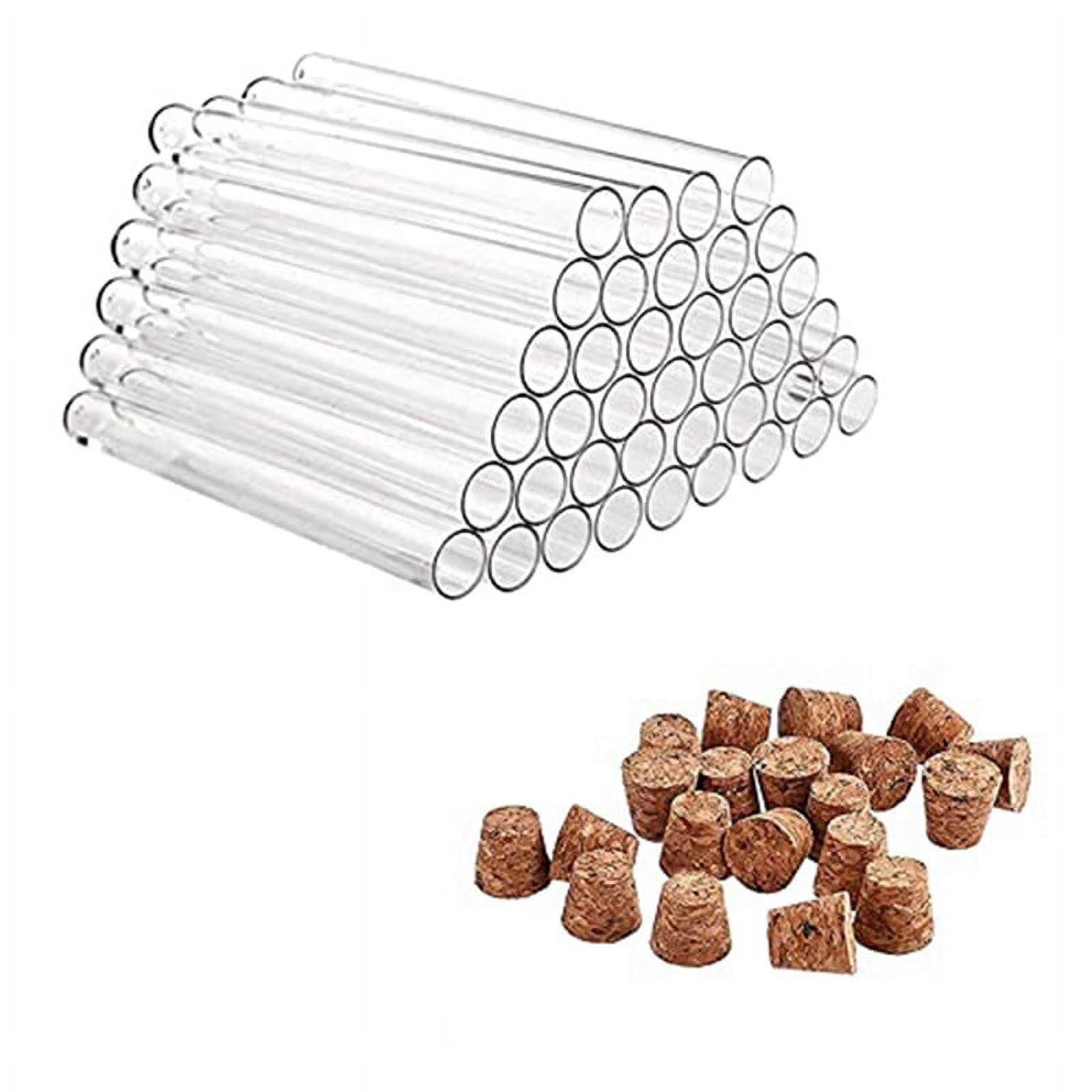 WM25 Pack of 40 Plastic Test Tubes with Corks 20Ml Test Tubes for ...