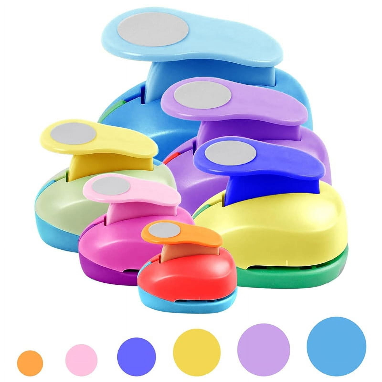 HOT Paper Crafts Circle Punches - 6 Sizes of Cutters, Including 3-Inch ...