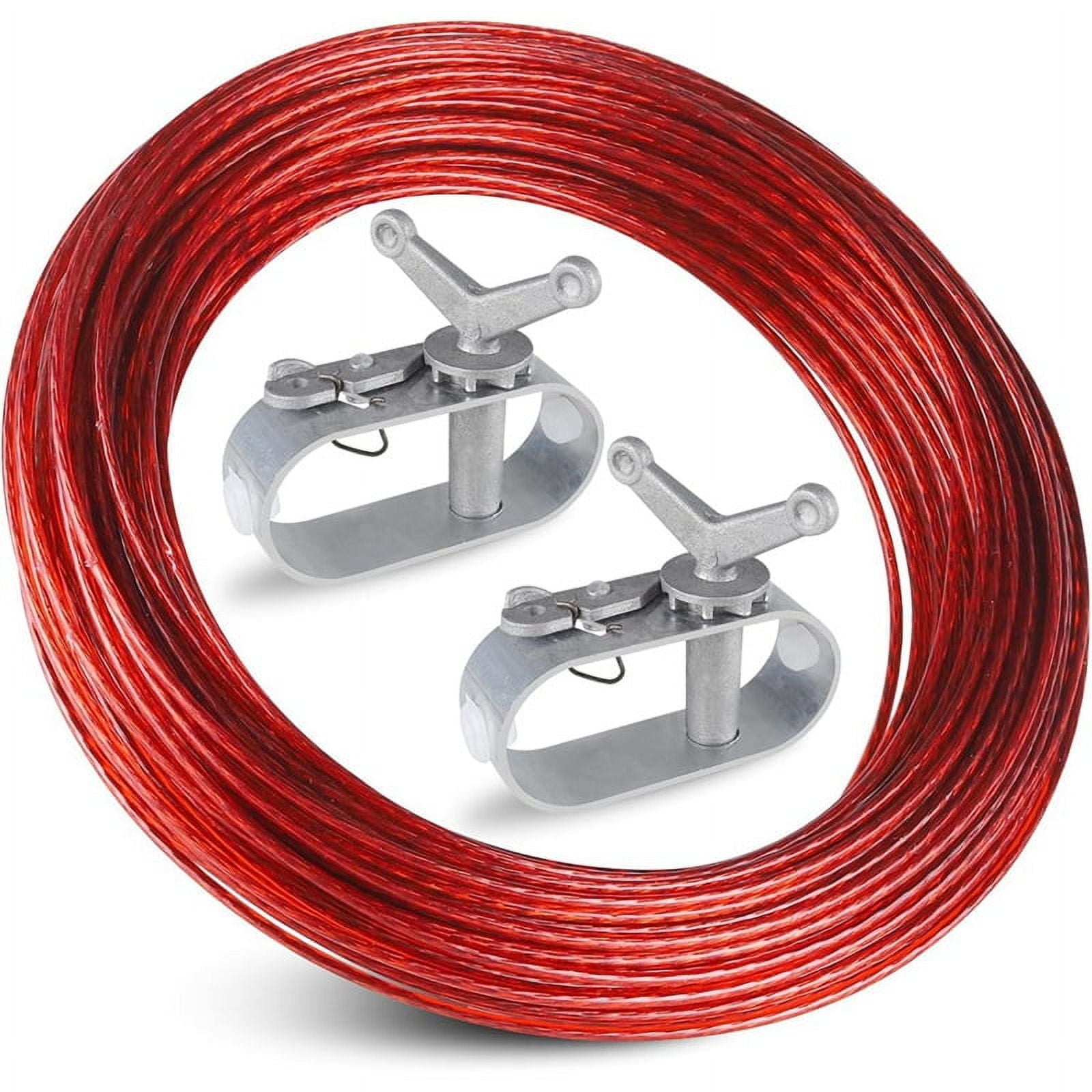 HOT Pool Cover Cable and 2 Winches, Plastic Coated Steel Cable ...