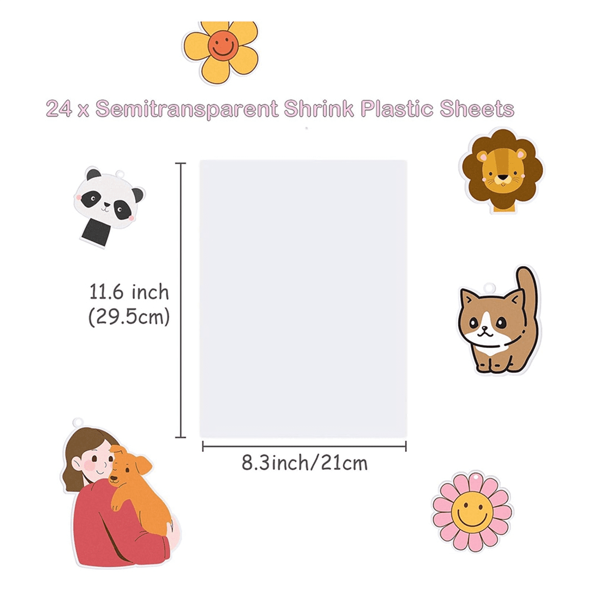 HOT! Printable Shrink Dink Sheets,Semi-Transparent Shrinky Films Papers ...
