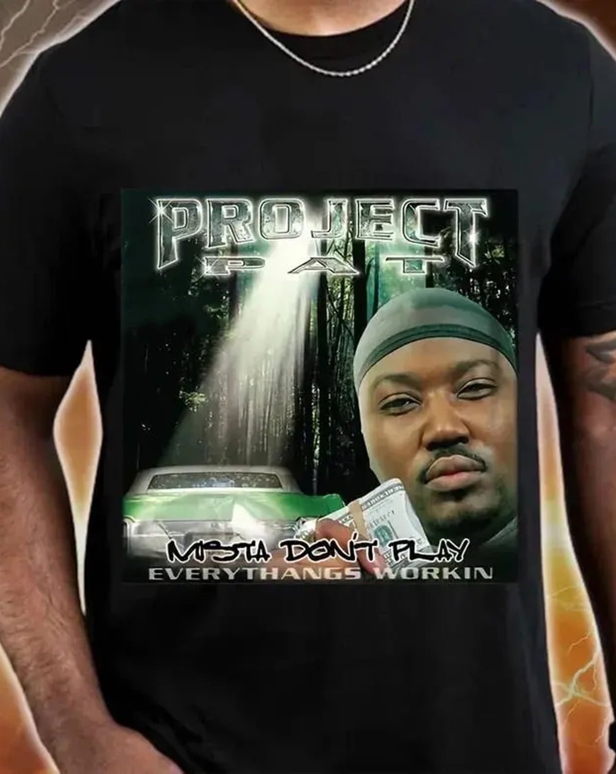 HOT Project Pat rapper poster T-shirt Black Short Sleeve All Sizes S-5Xl - Walmart.com