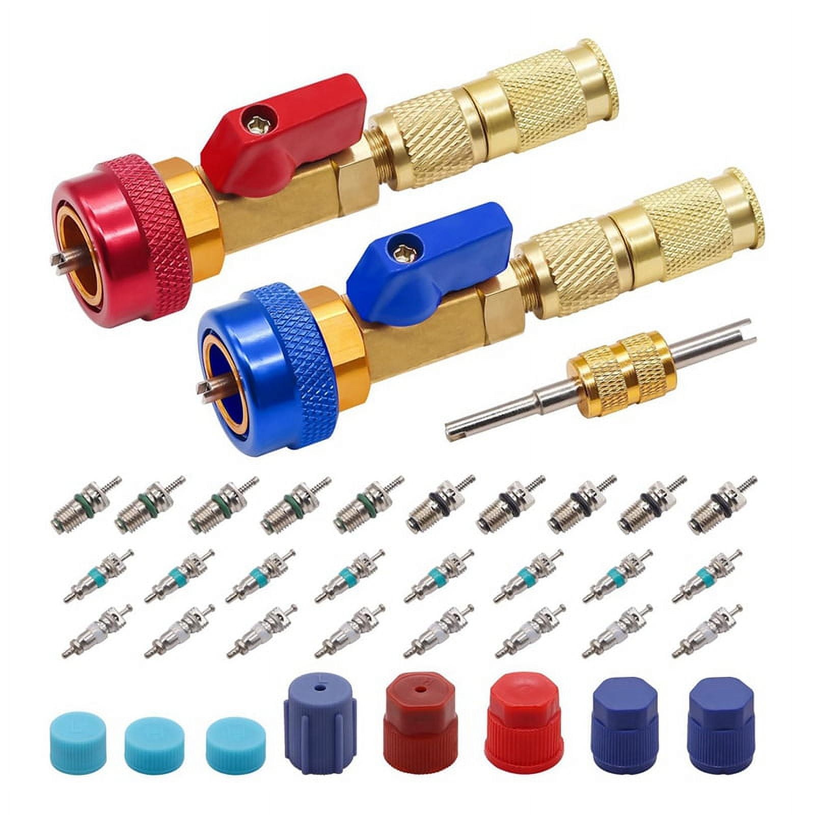 HOT R134A Valve Core Quick Remover Installer Tool Kit - High Low ...