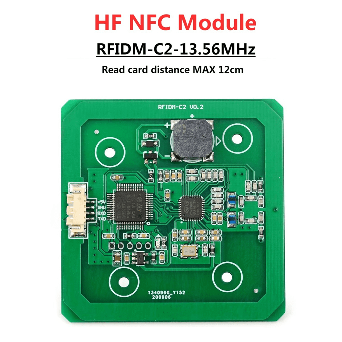 HOT! RFID Reader Mini Embedded HF NFC Module RF Antenna Integration 13.56MHz RFIDM-C2 Read/Write ...