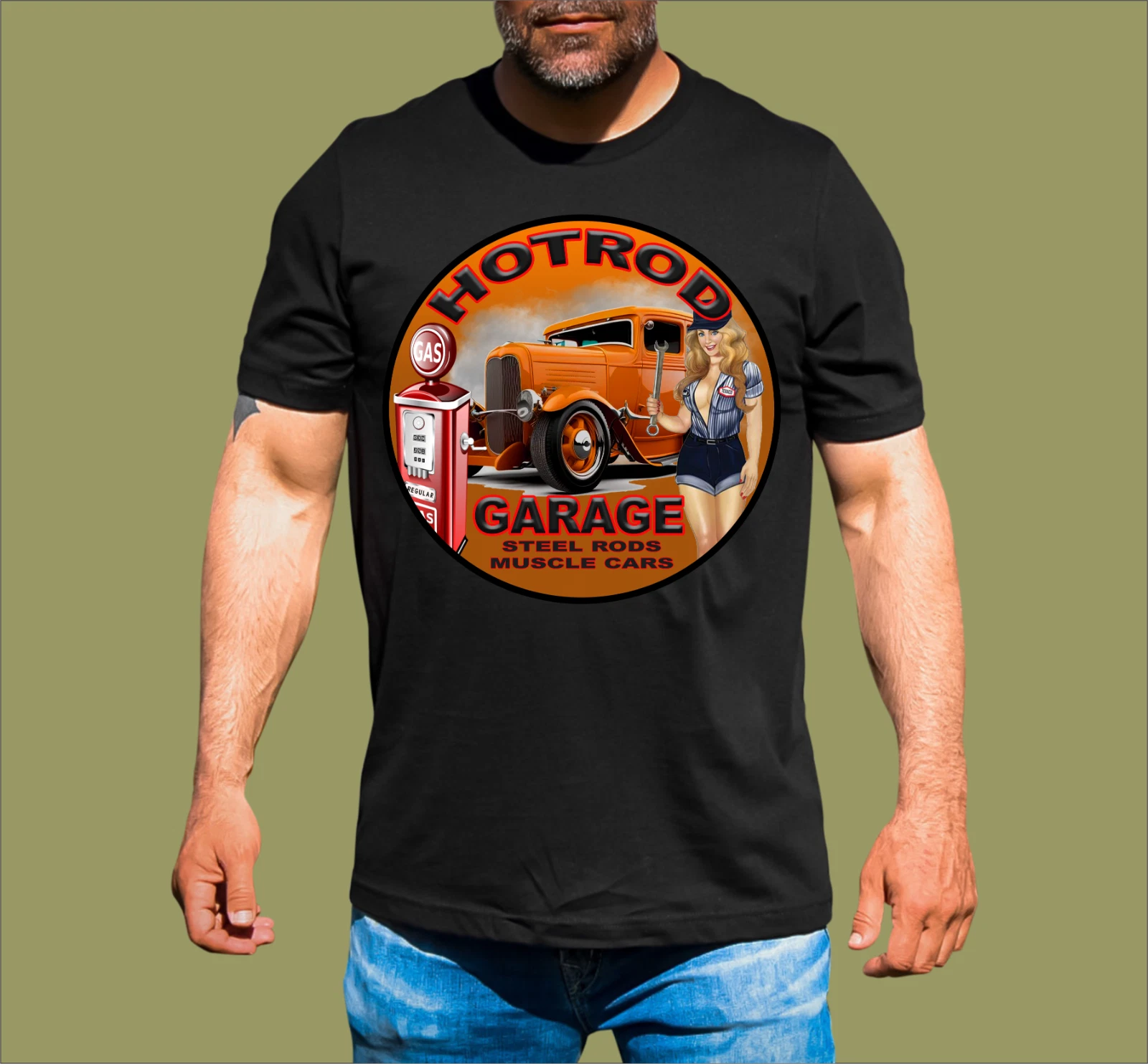 HOT ROD GARAGE T-SHIRT - Walmart.com