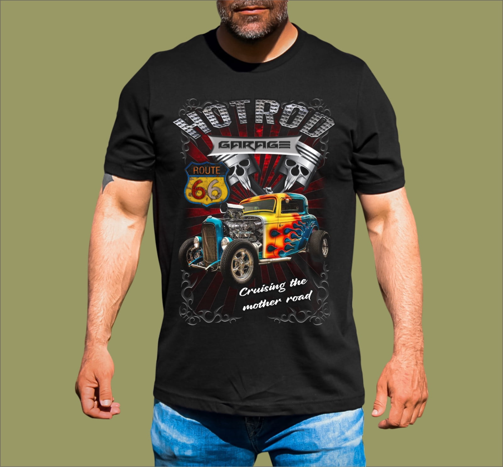 HOT ROD GARAGE T-SHIRT - Walmart.com