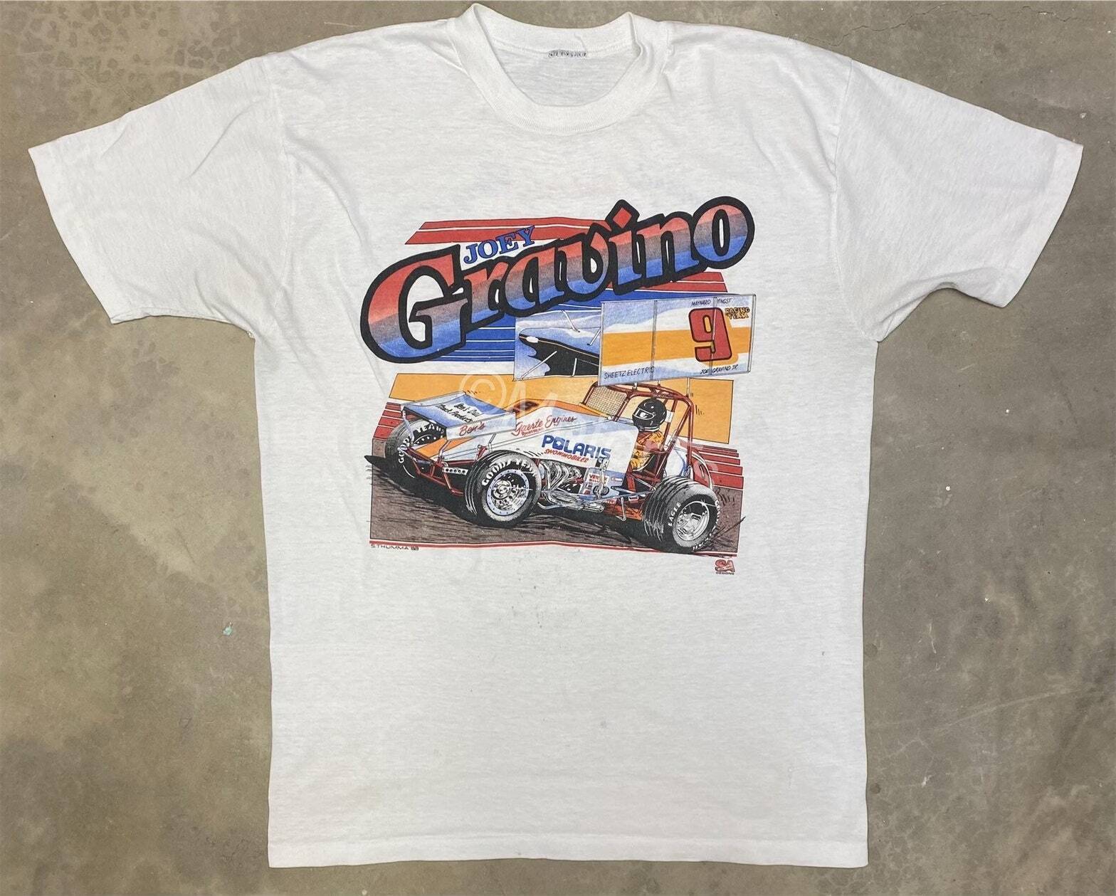 HOT Rare Vintage 1988 Joey Gravino Sprint Car Shirt - Walmart.com