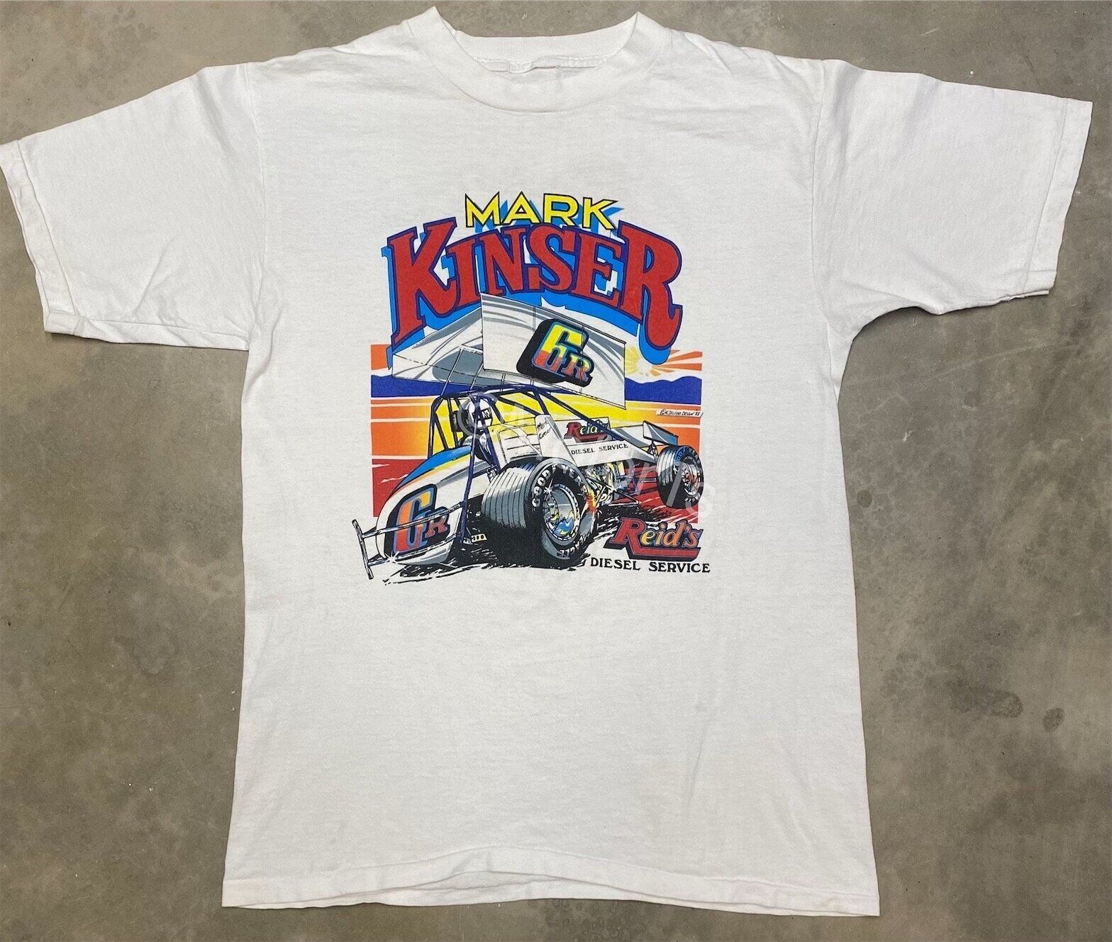 HOT Rare! Vintage 1988 Mark Kinser Sprint Car Shirt - Walmart.com
