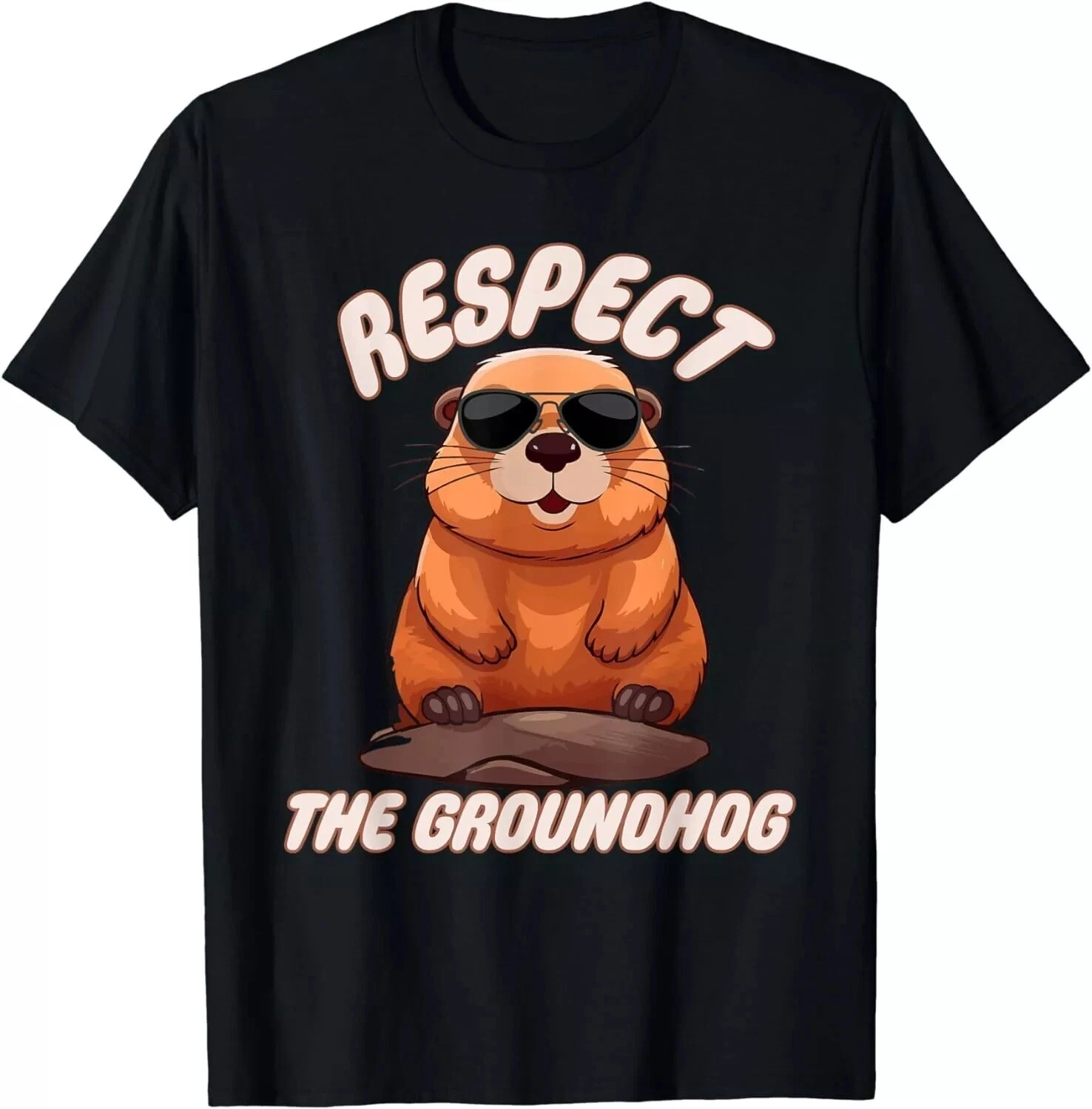 HOT-Respect The Groundhog Happy Ground-Hog Day Funny Punxsy Phil Gift ...